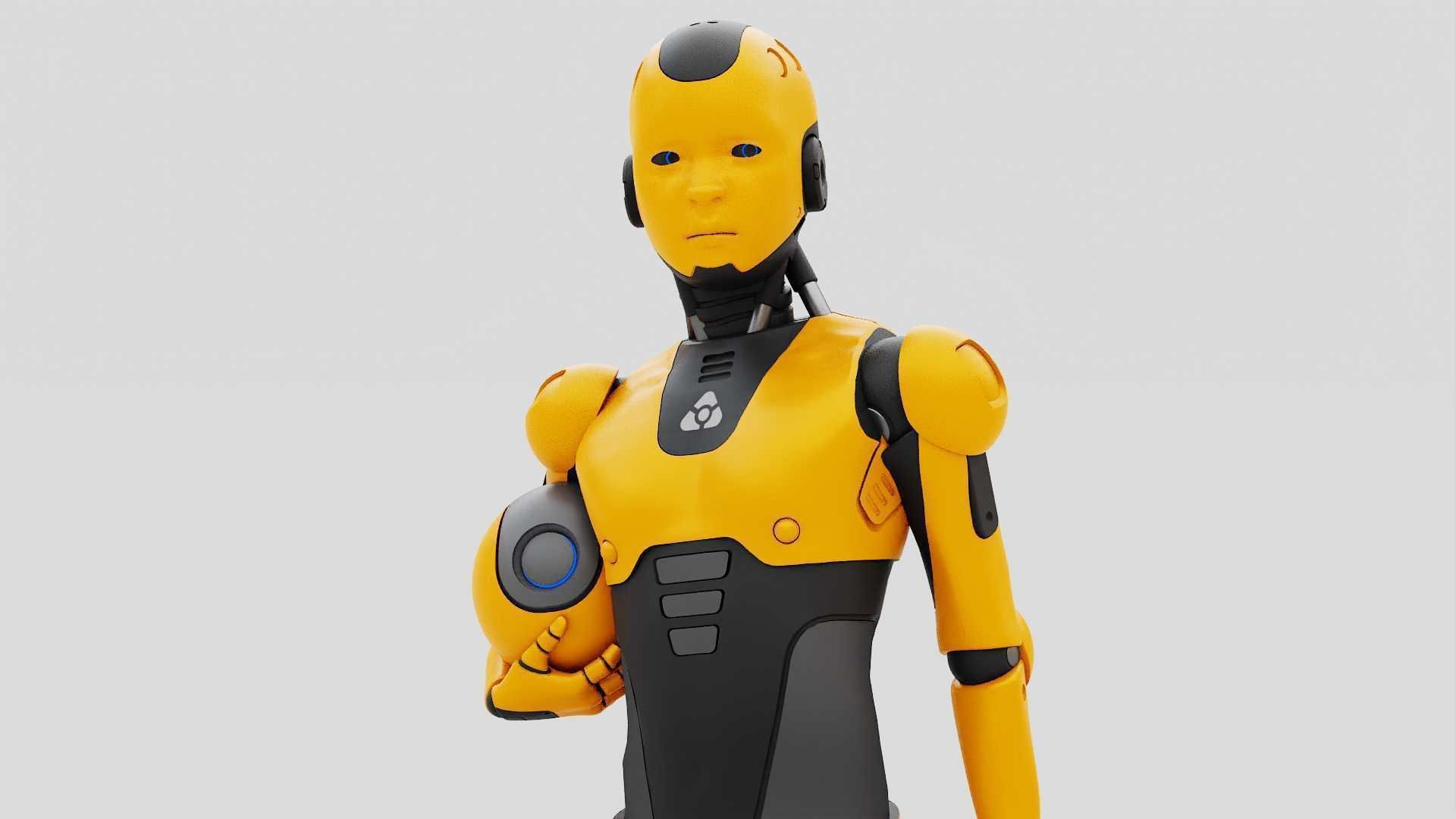 CHILD BOT RIGGED 3D model rigged | CGTrader