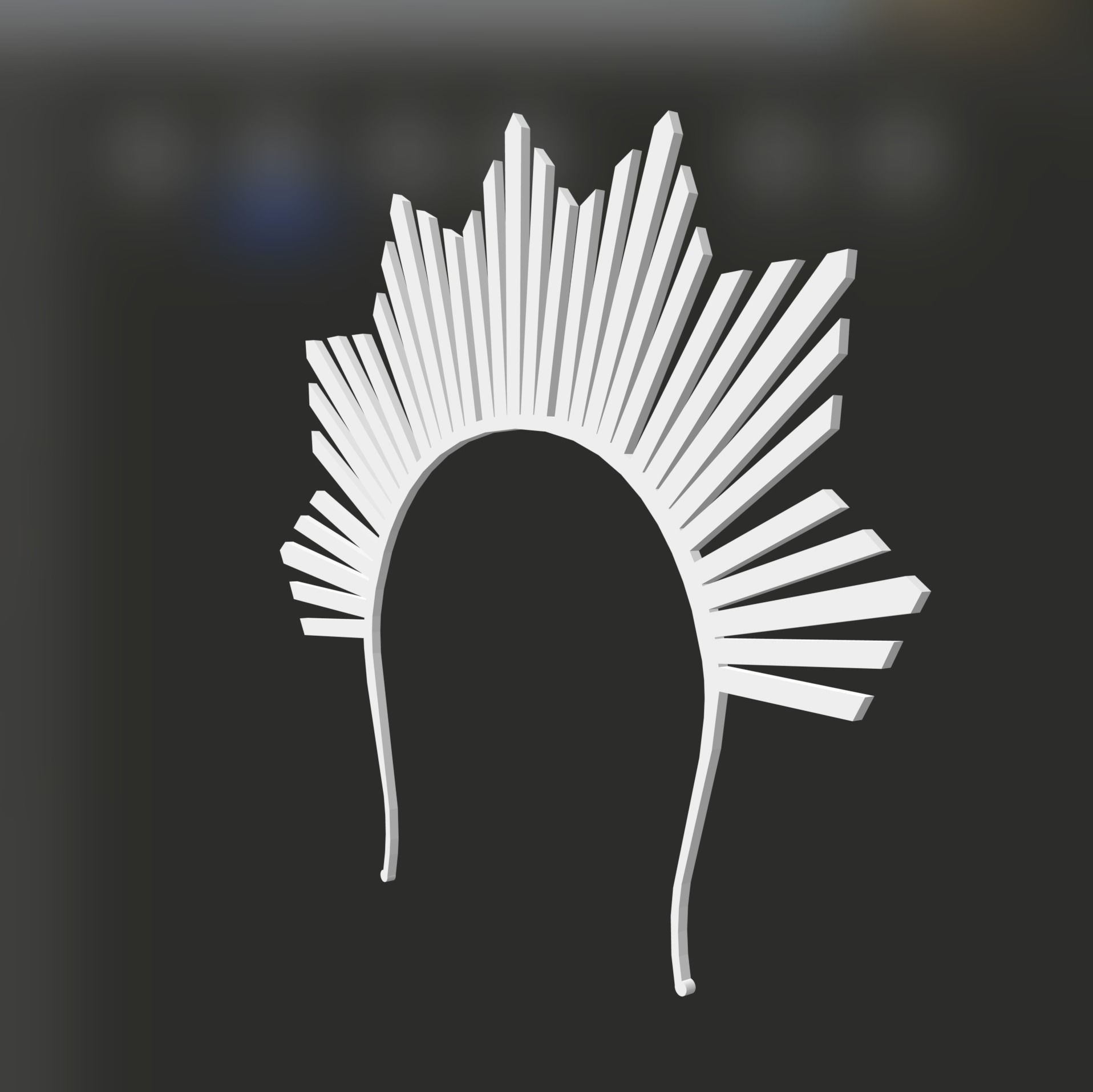 Sunburst Halo Tiara STL Files for 3D Printing 3D model 3D printable ...