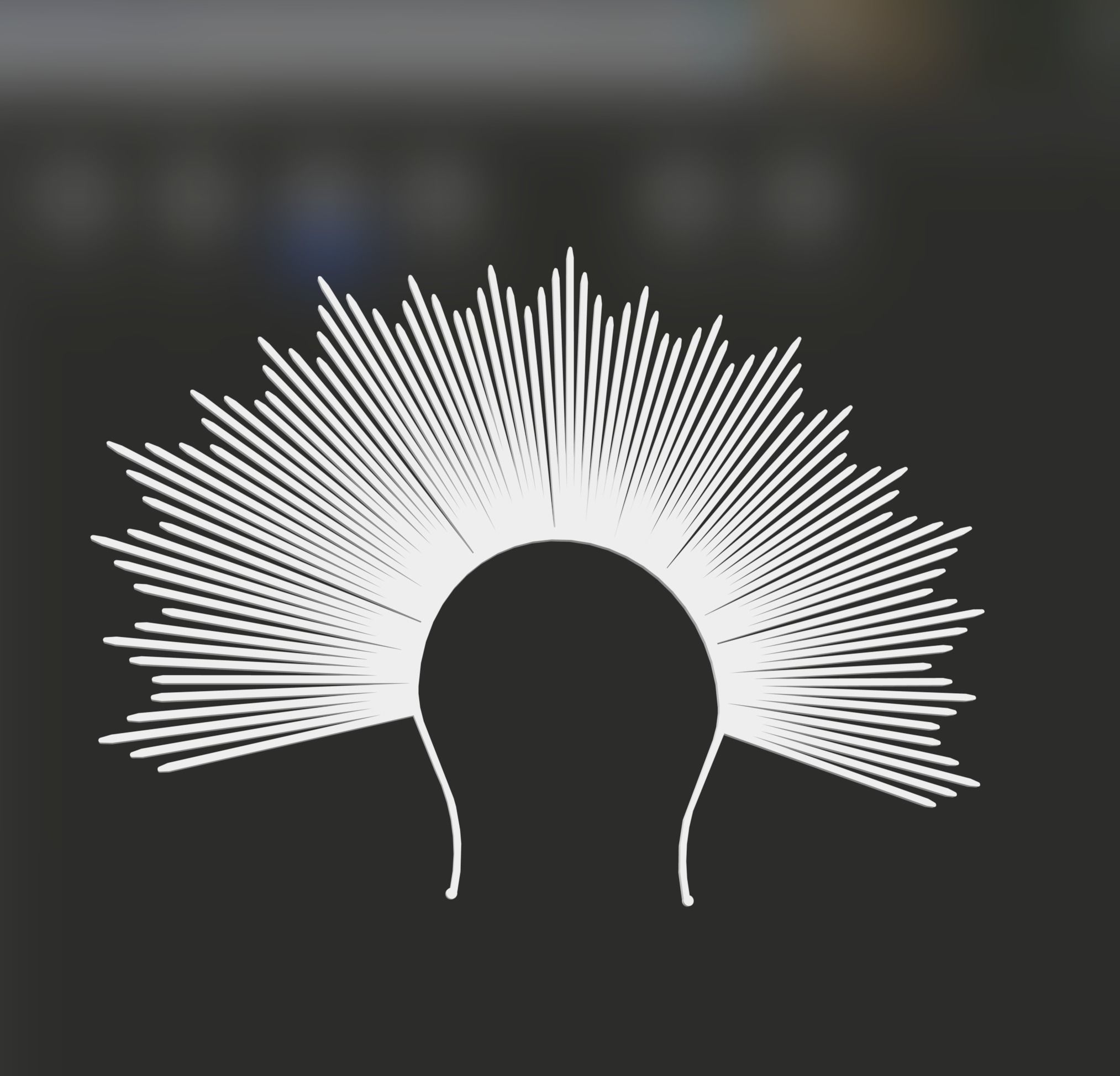 Sunburst Halo Tiara STL Files for 3D Printing 3D model 3D printable ...