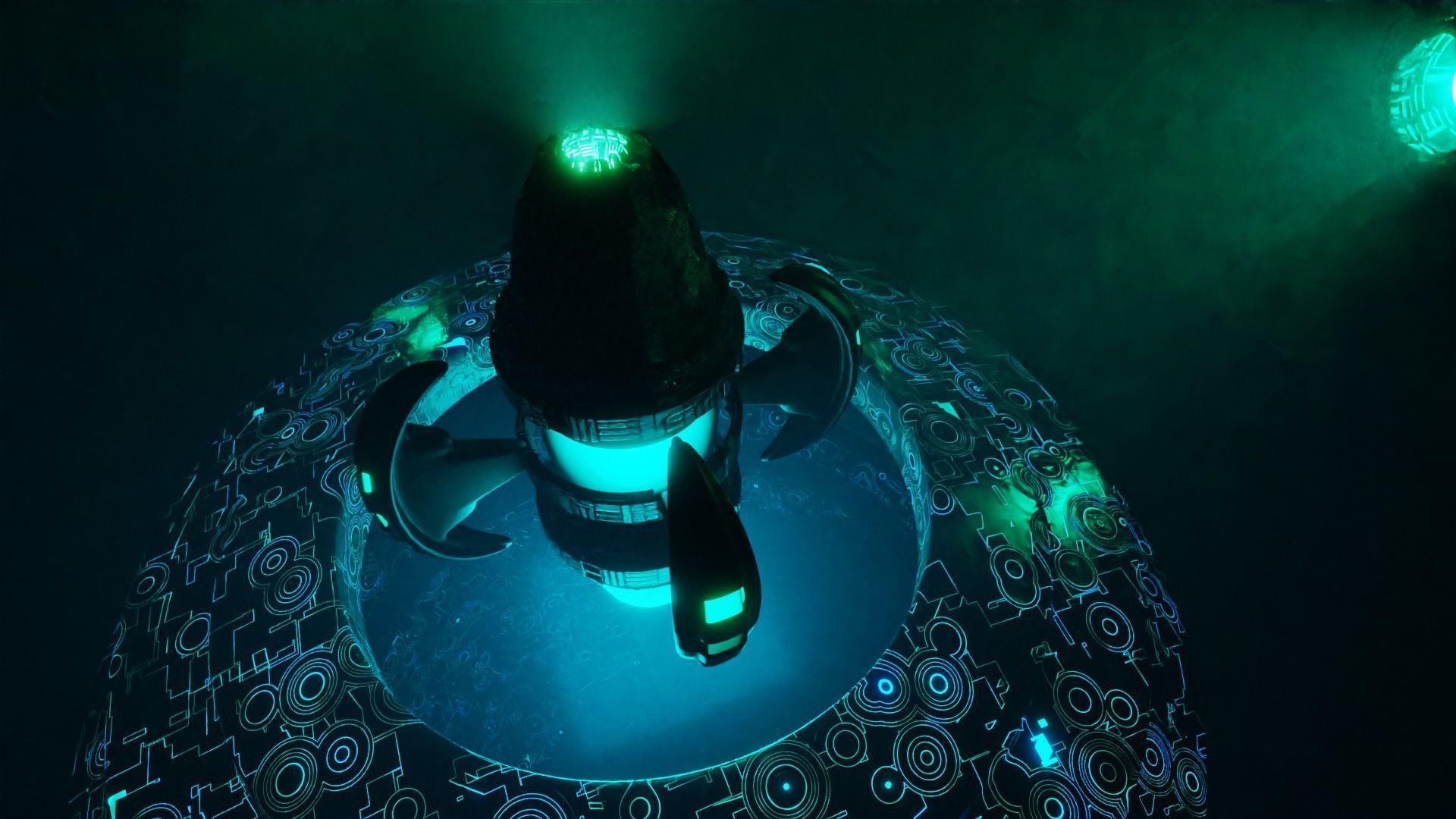 UFO 6 Underwater spaceship - Ovni - Flying Saucer 3D model | CGTrader