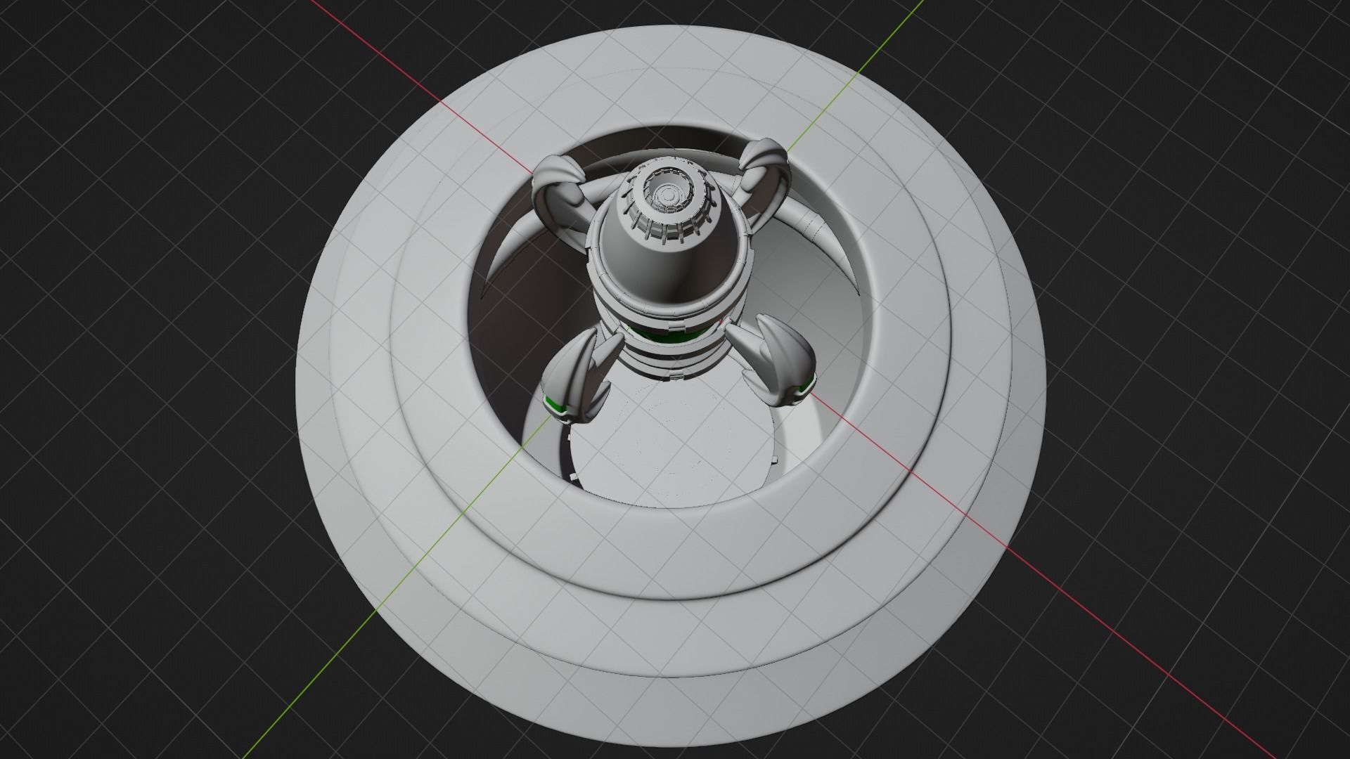 UFO 6 Underwater spaceship - Ovni - Flying Saucer 3D model | CGTrader