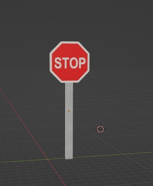 Free Low Poly 3D STOP Sign Model for Your Scene free VR / AR / low-poly ...