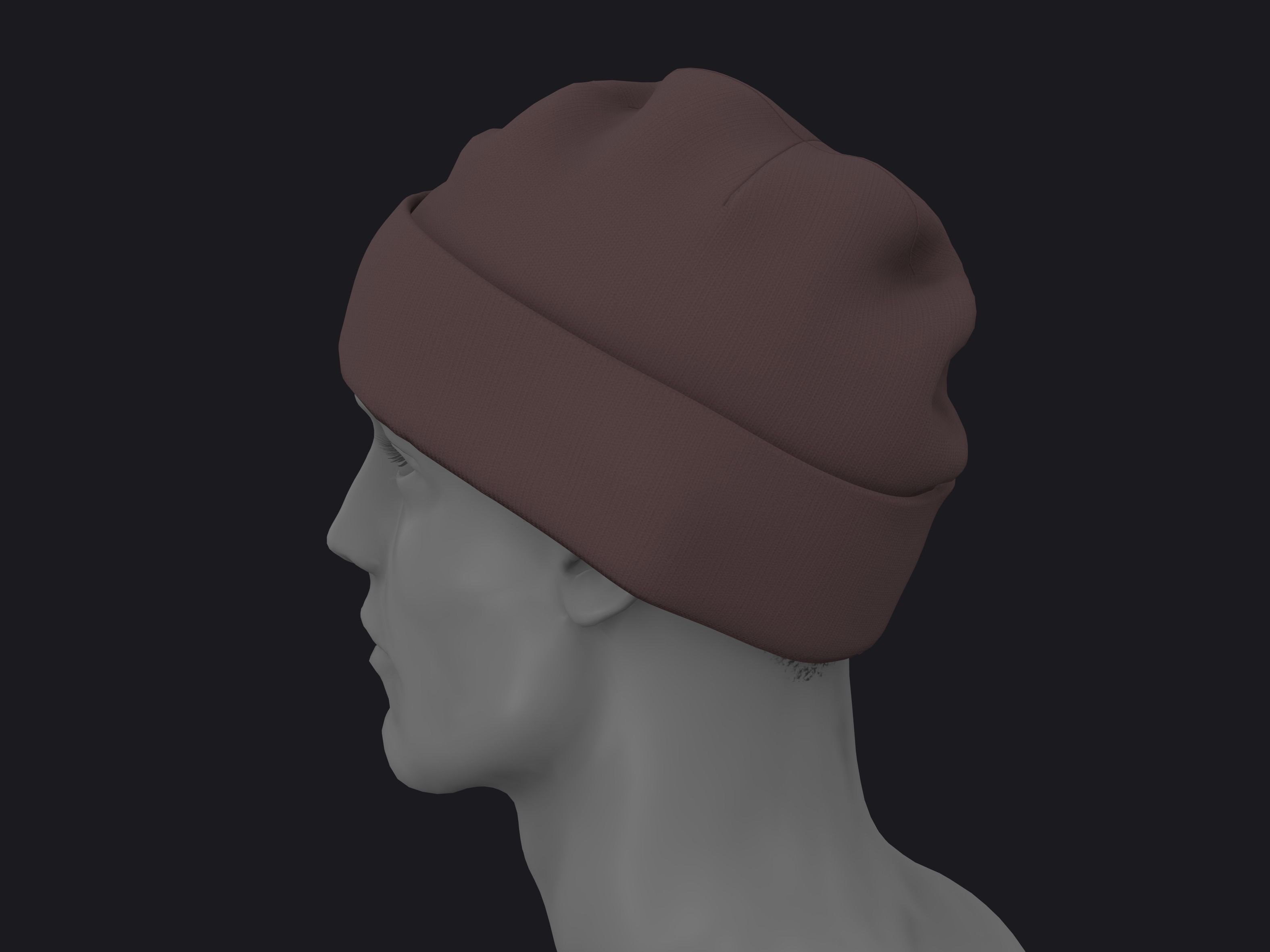 BASIC BEANIE mv2 highpoly 3D model | CGTrader