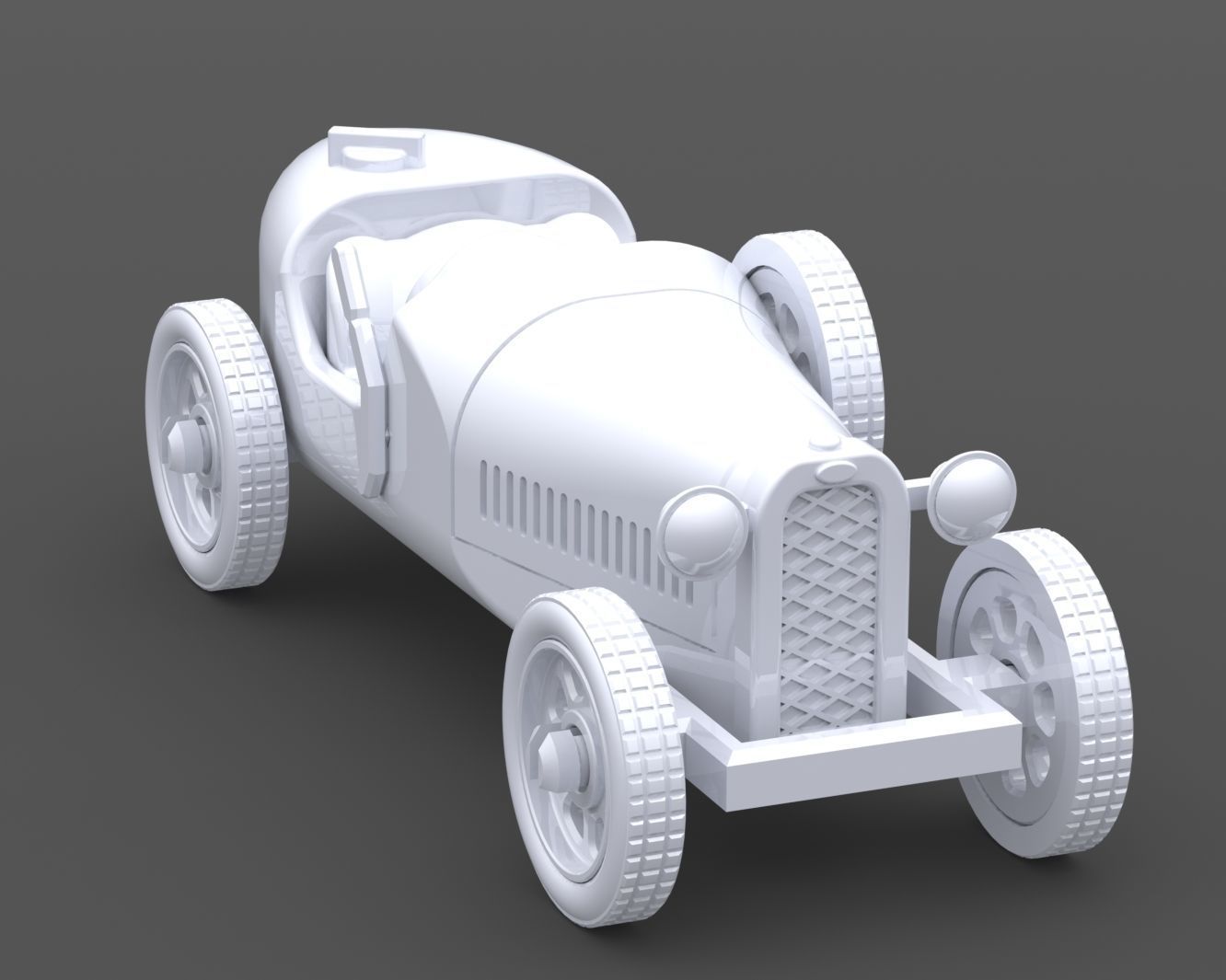 Bugatti Type 35 toy car for 3d printing 3D model 3D printable | CGTrader