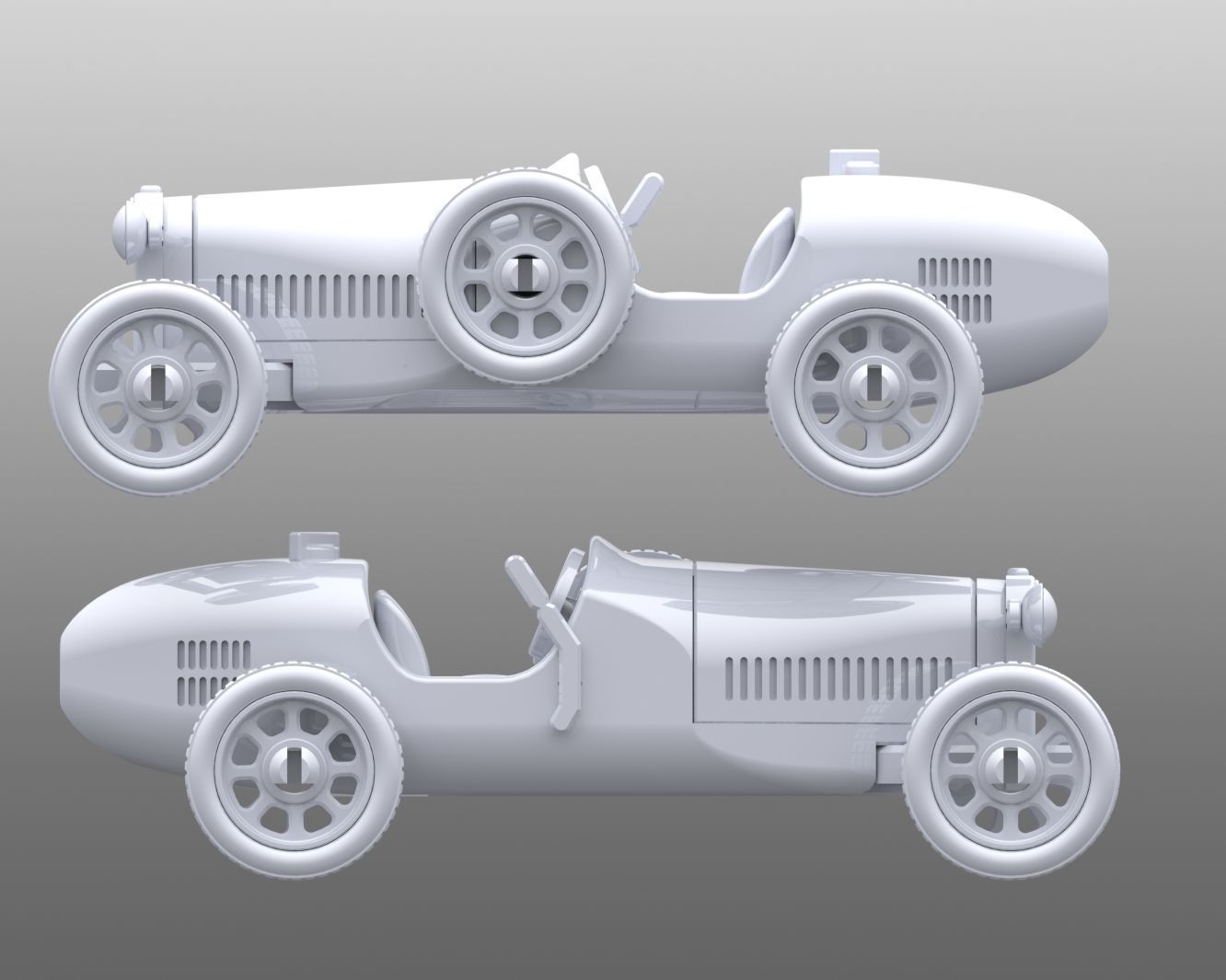 Bugatti Type 35 toy car for 3d printing 3D model 3D printable | CGTrader