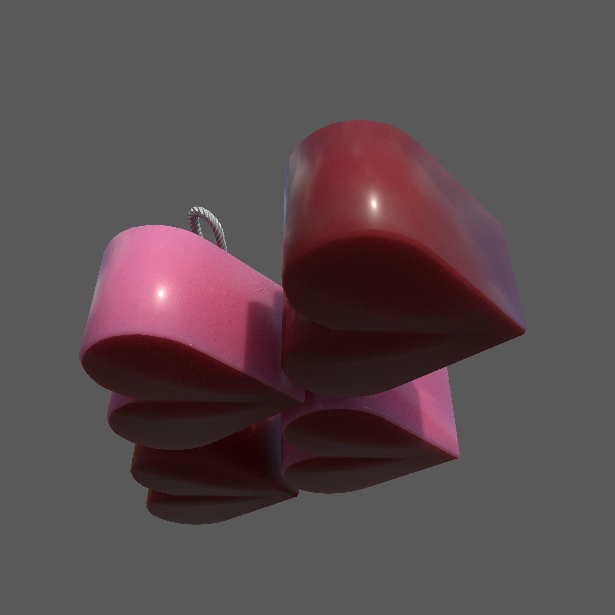 Heart candles part II 3D model | CGTrader