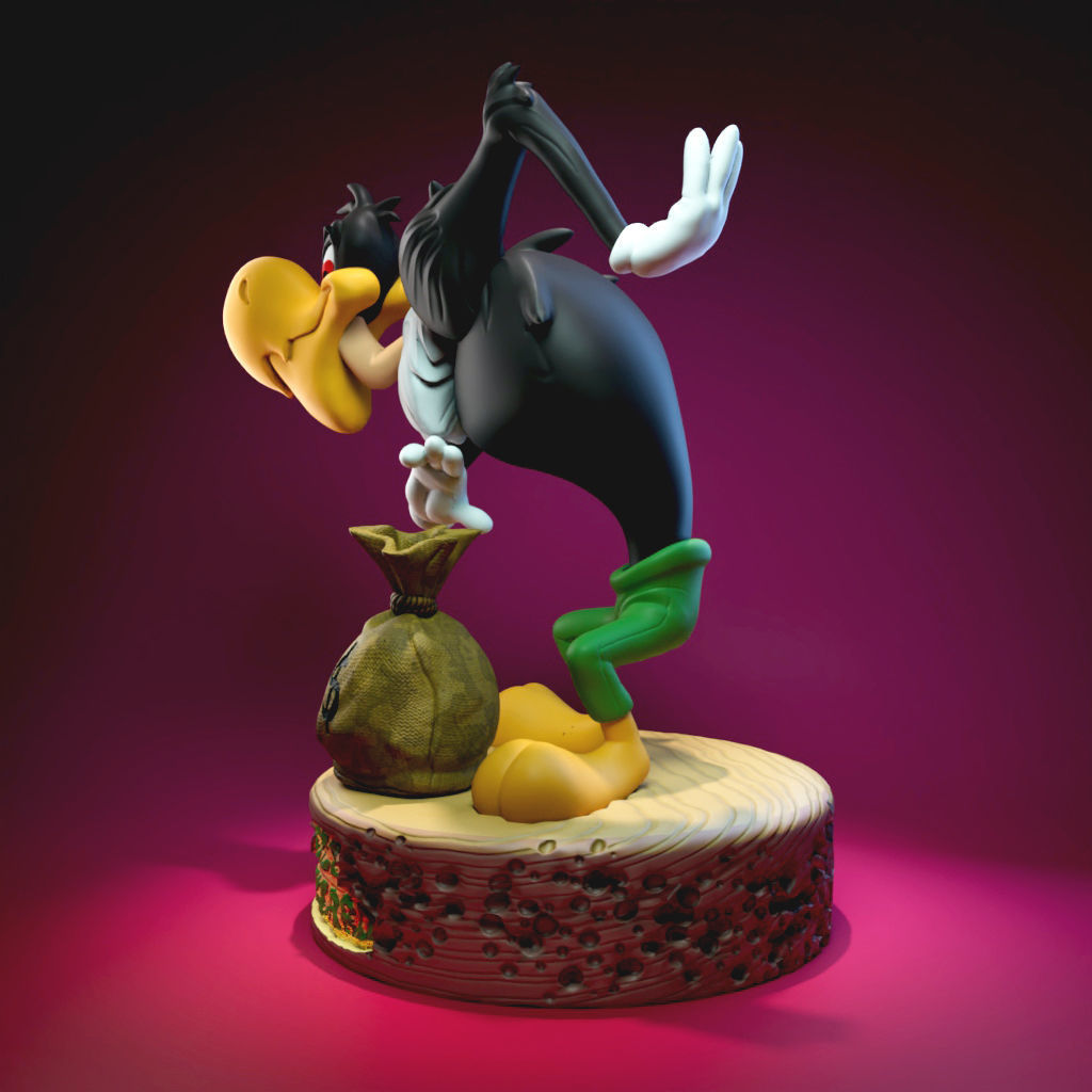 Buzz Buzzard - Woody Woodpecker 3D model 3D printable | CGTrader