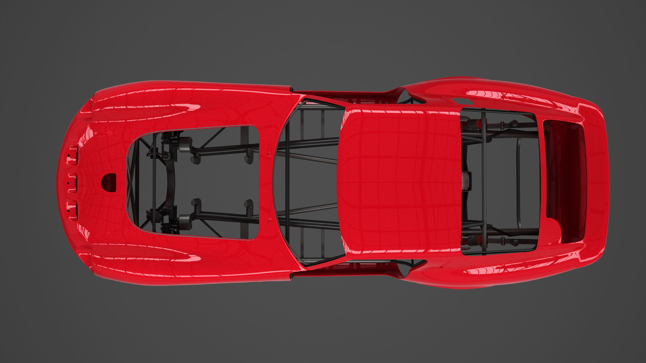 3D model Chassis Frame - Ferrari 250 GTO VR / AR / low-poly | CGTrader