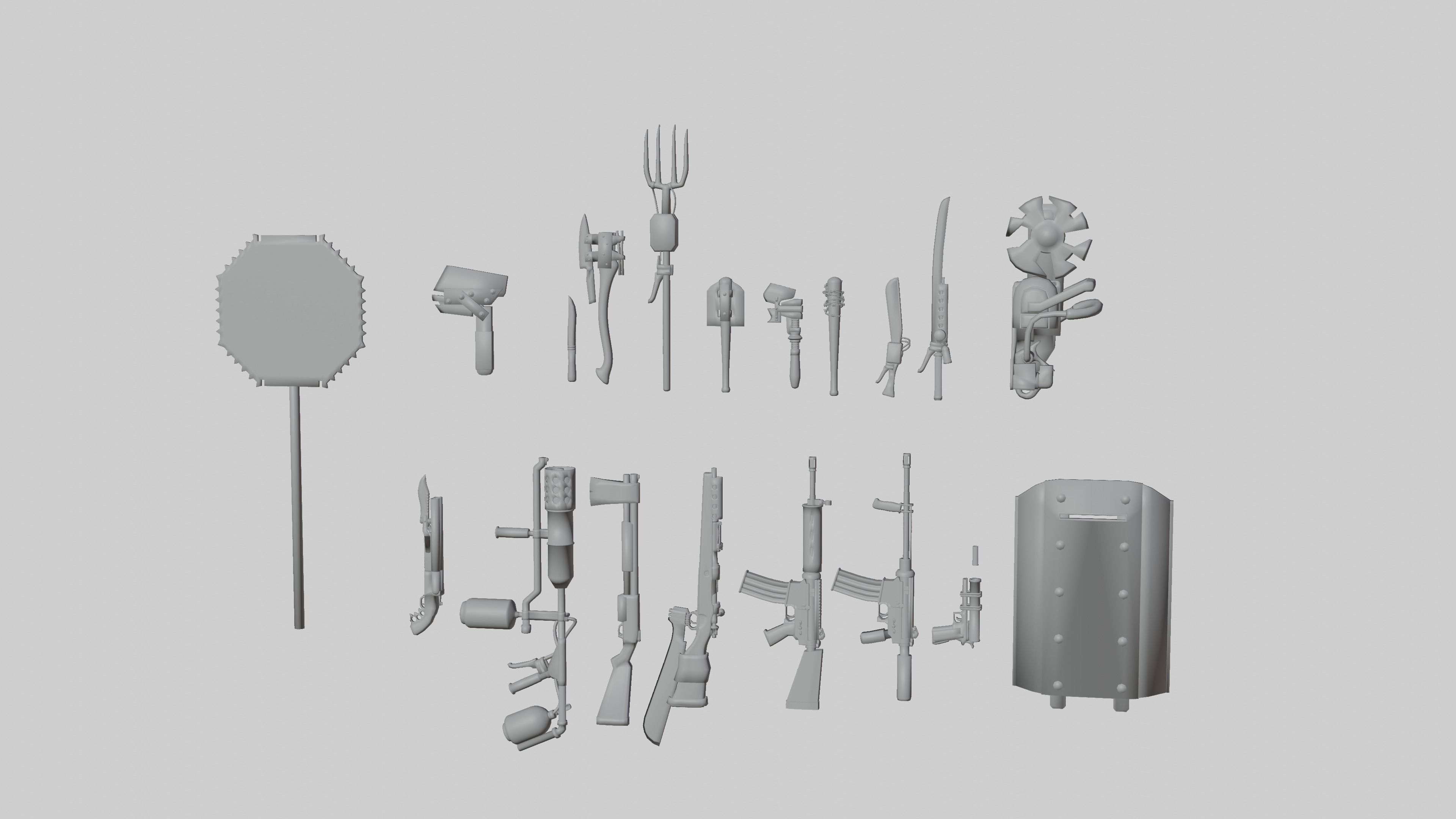3D model Crafting Weapons 3d model VR / AR / low-poly | CGTrader