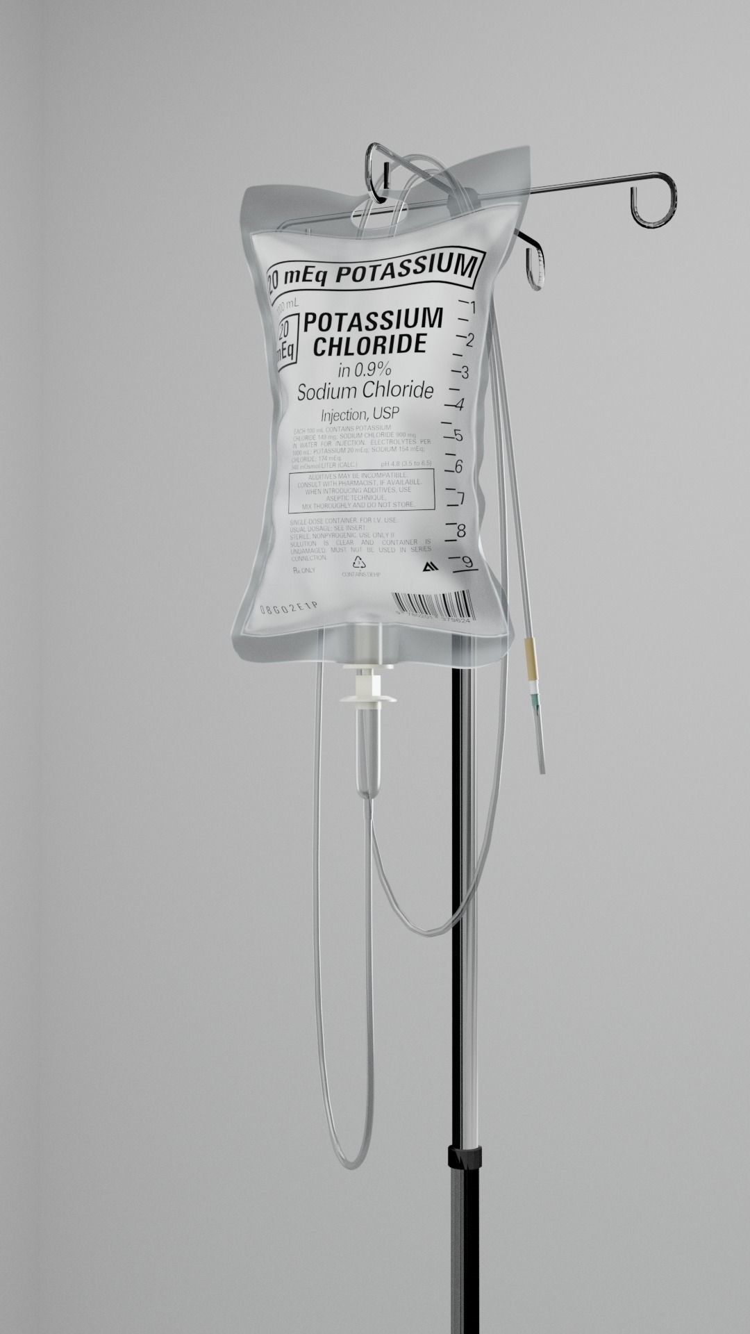 3D model Intravenous IV bag and stand VR / AR / low-poly | CGTrader