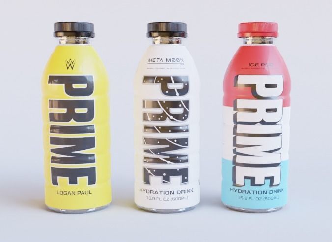 3D model Prime Hydration Bottle VR / AR / low-poly | CGTrader