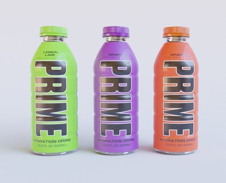 3D model Prime Hydration Bottle VR / AR / low-poly | CGTrader