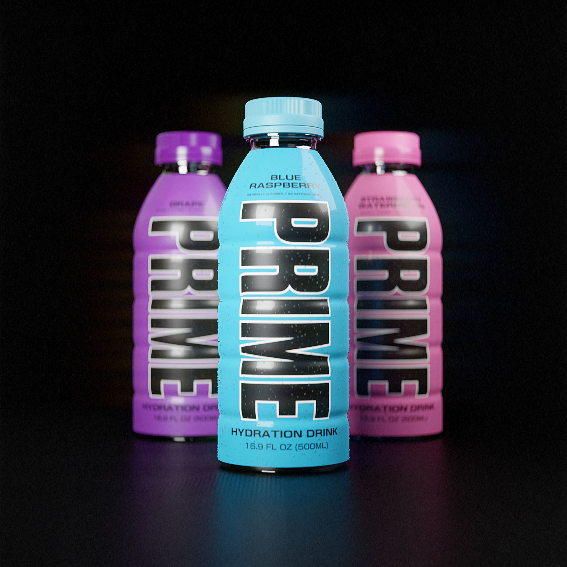 3D model Prime Hydration Bottle VR / AR / low-poly | CGTrader