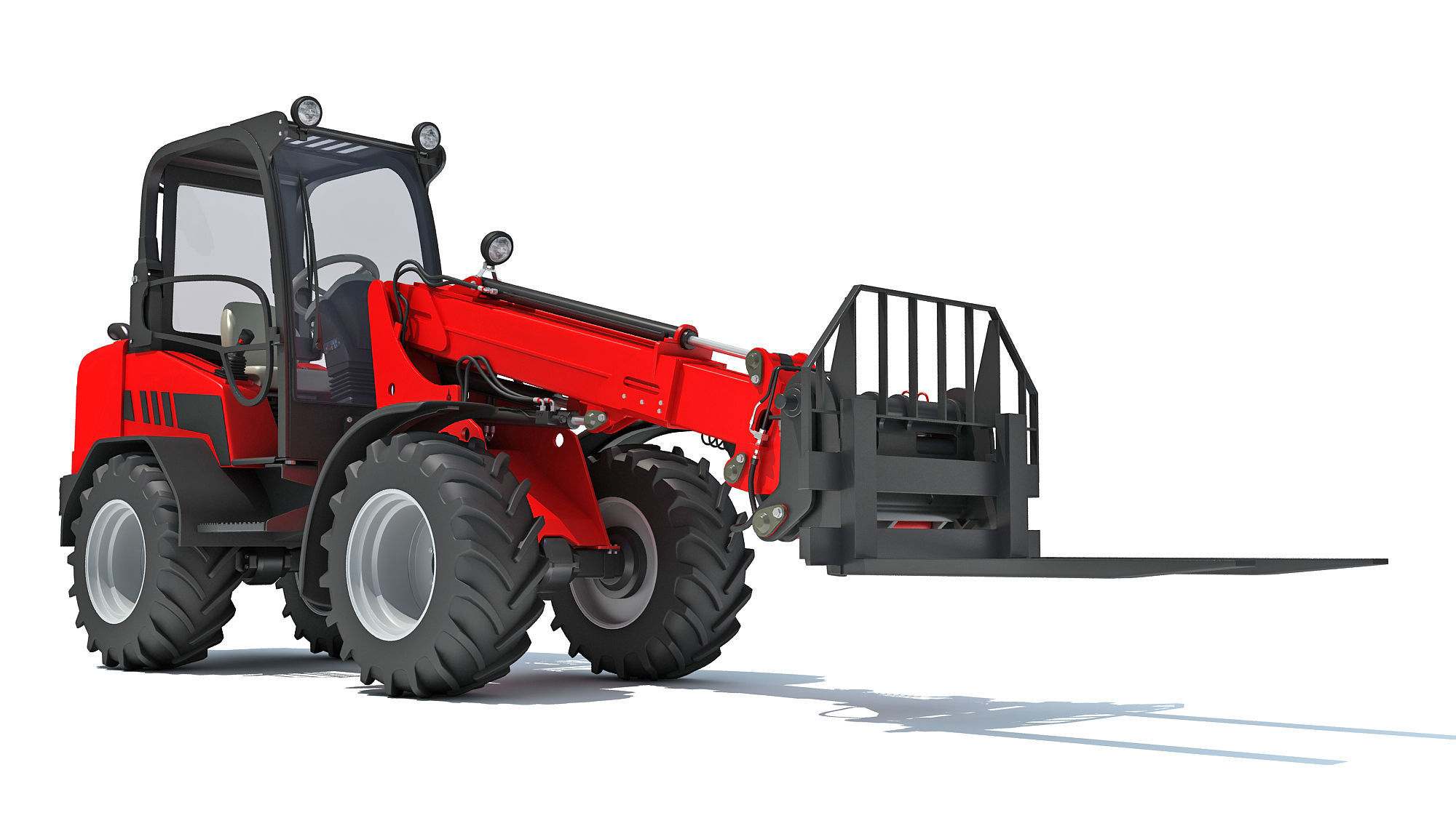 Telescopic Telehandler 3D model | CGTrader