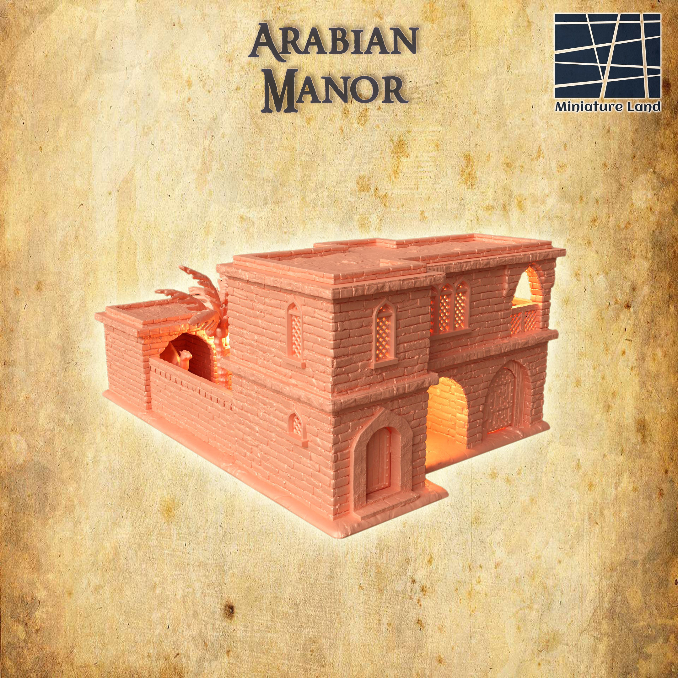 Arabian Manor Tabletop Terrain 28 MM 3D model 3D printable | CGTrader