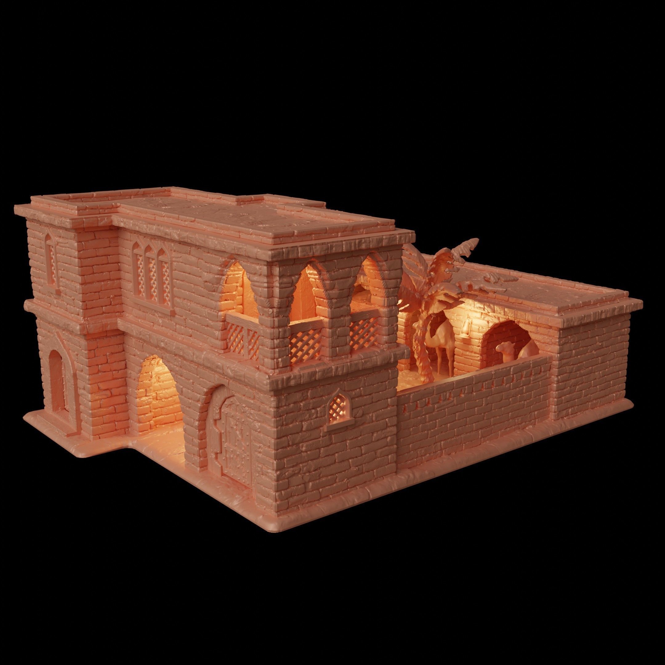 Arabian Manor Tabletop Terrain 28 MM 3D model 3D printable | CGTrader