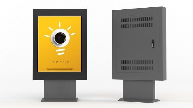 Electronic Kiosk 3D model | CGTrader