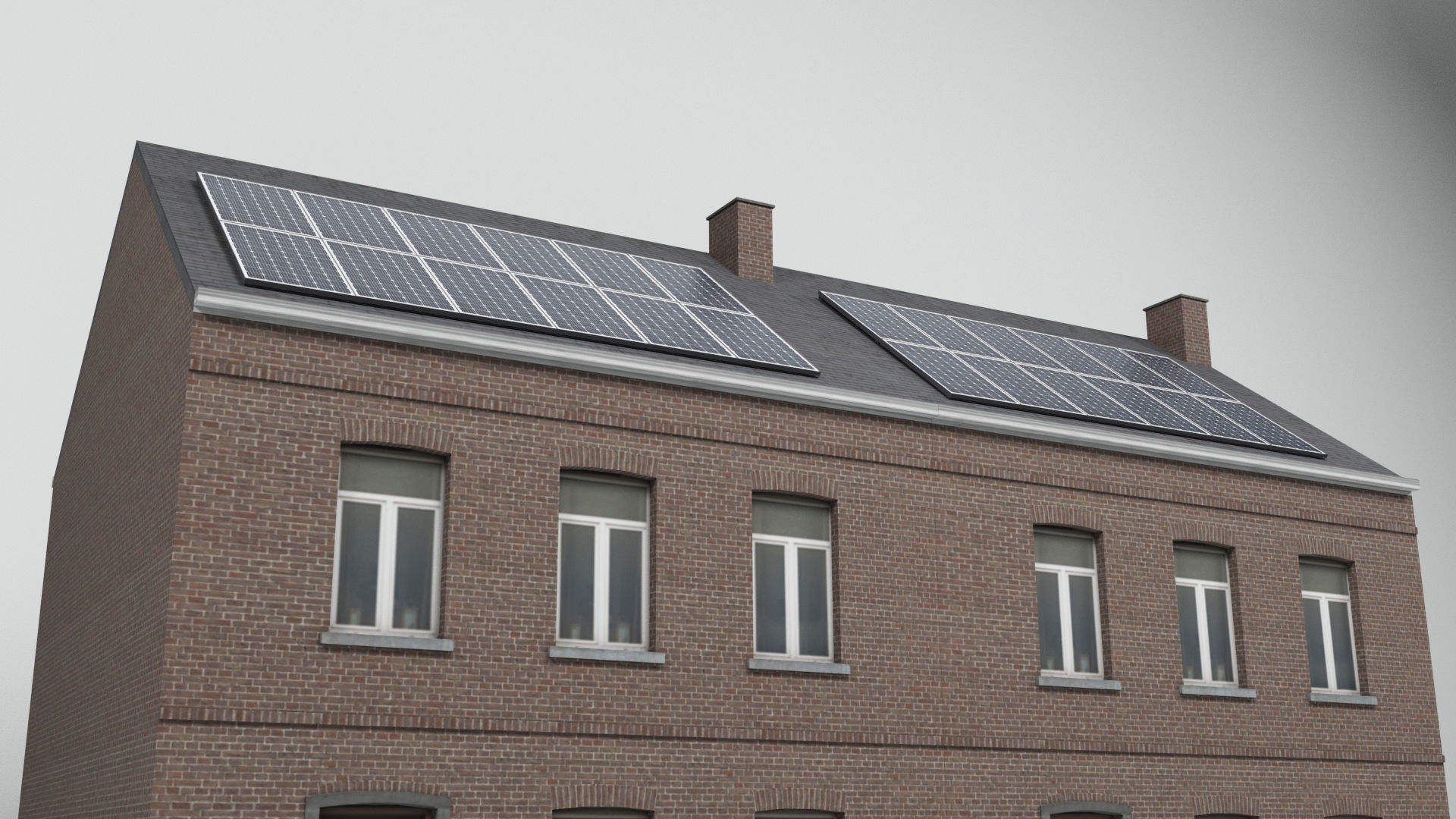 3D model Solar installation building 2 VR / AR / low-poly | CGTrader