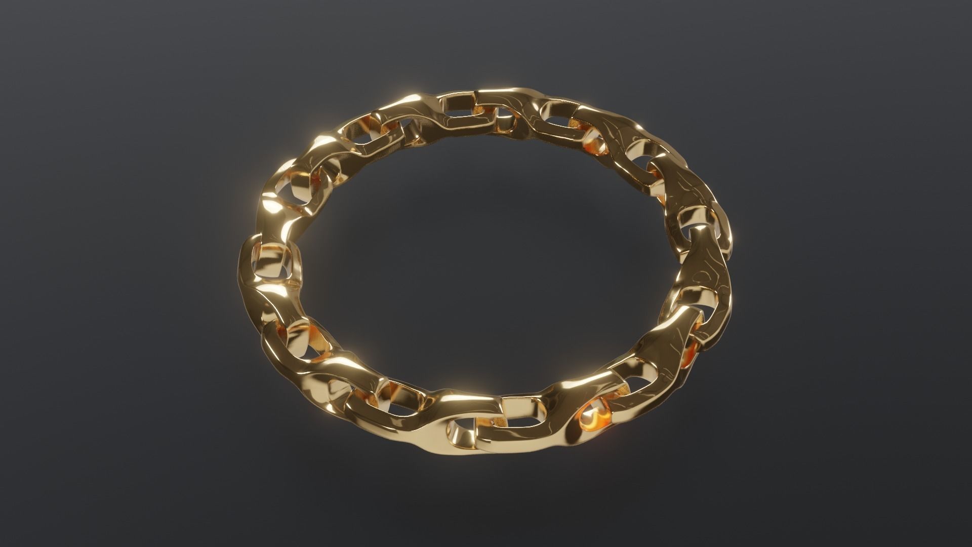 3D model Gold Chain VR / AR / low-poly | CGTrader