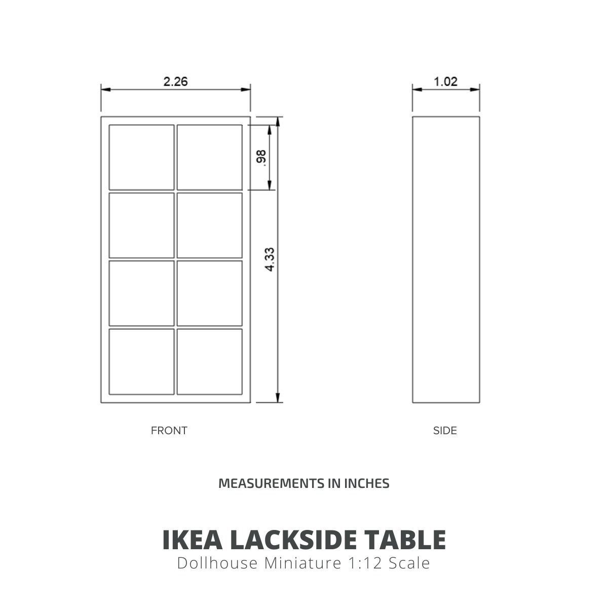 IKEA INSPIRED FLYSTA SHELF UNIT MINIATURE 3D model 3D printable | CGTrader