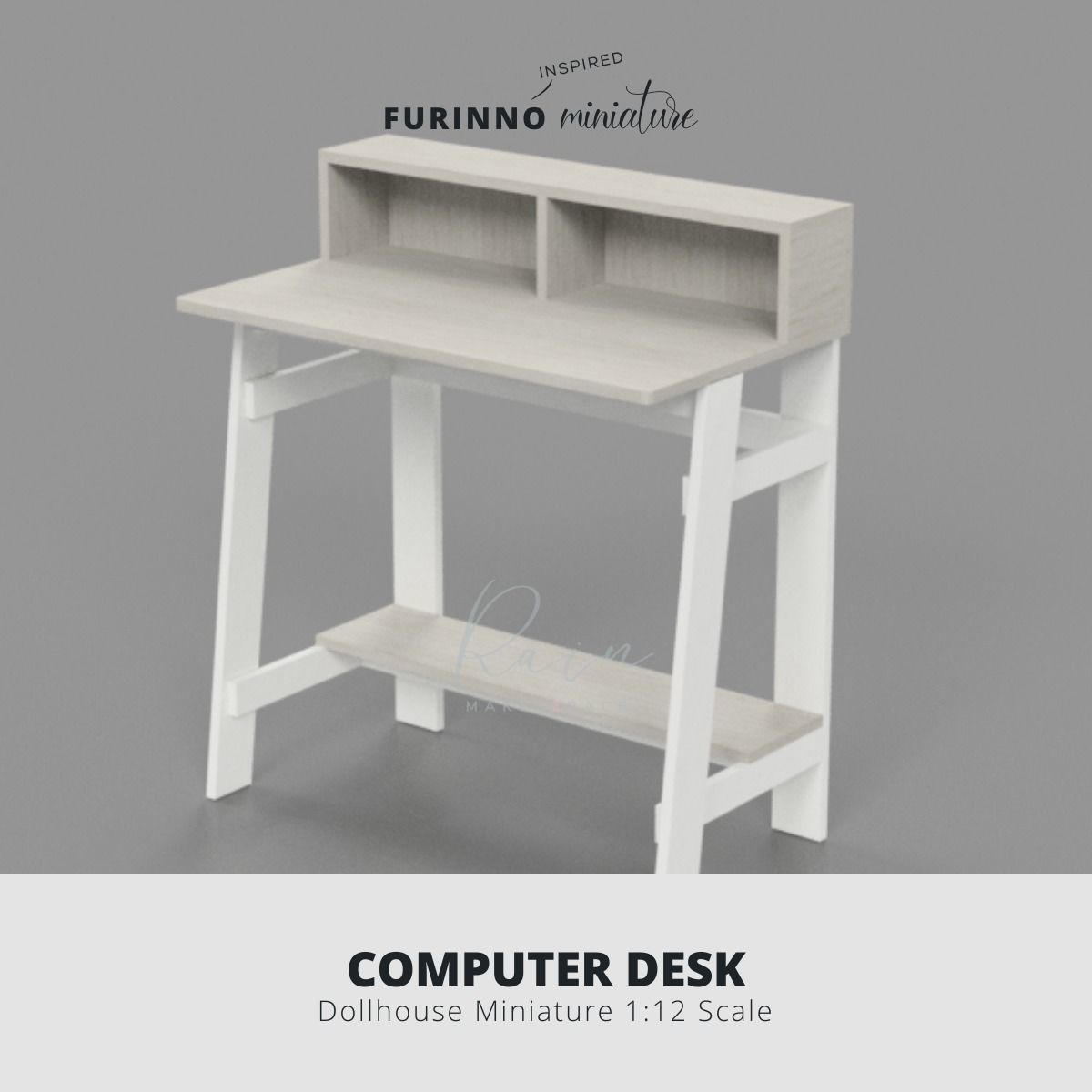 FURINNO INSPIRED SIMPLISTIC A FRAME COMPUTER DESK 3D model 3D printable ...