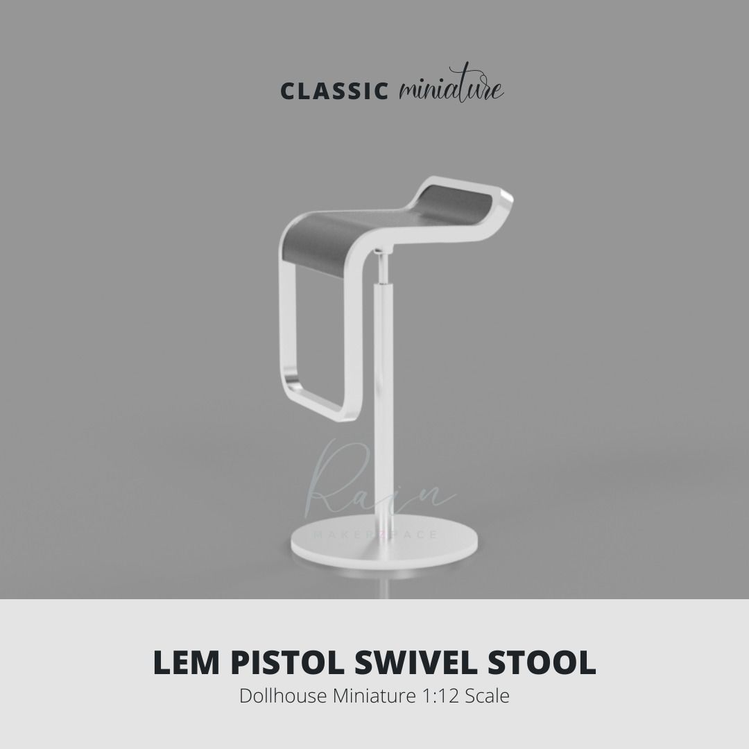 MINIATURE LEM PISTON STOOL LEM BAR STOOL CHAIR 3D model 3D printable ...