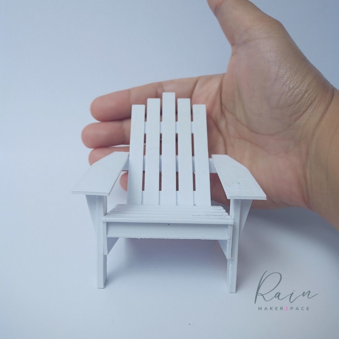 ADIRONDACK CHAIR Dollhouse Miniature 3D model 3D printable | CGTrader