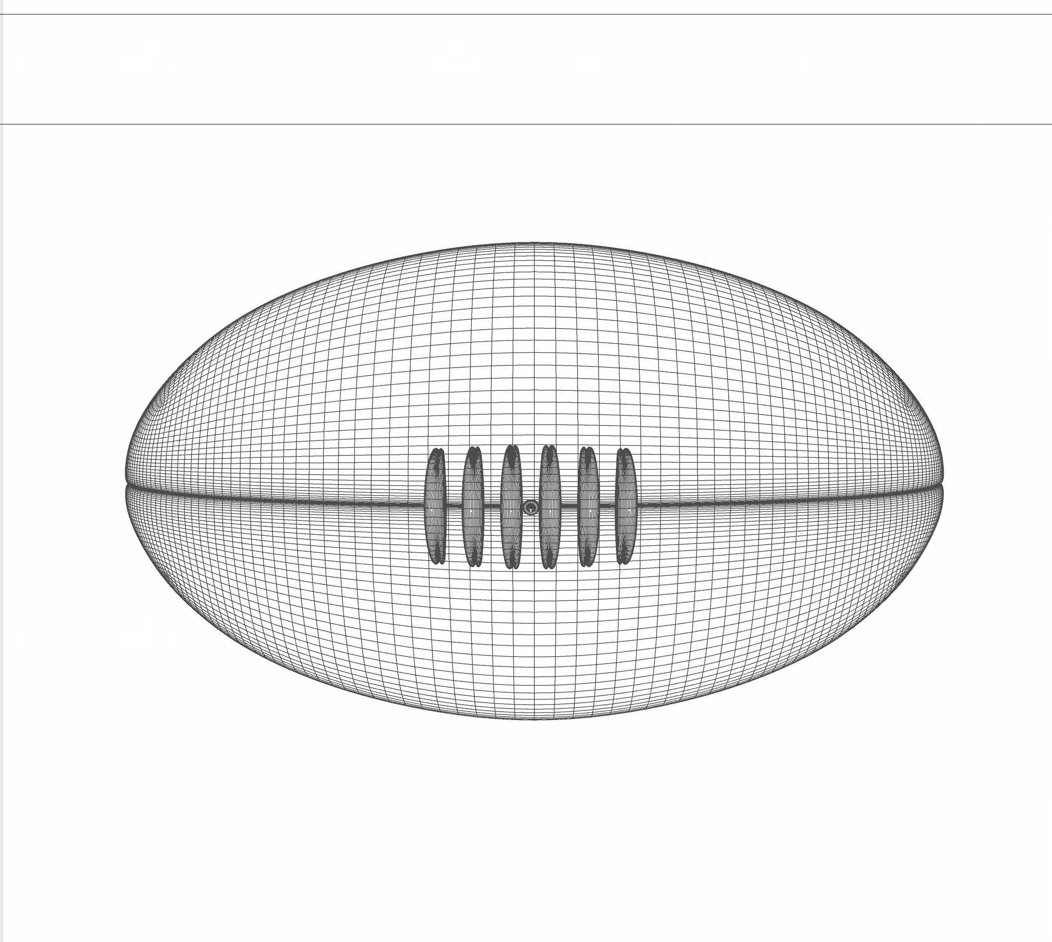 Aussie Rules Footie Ball 3D model | CGTrader