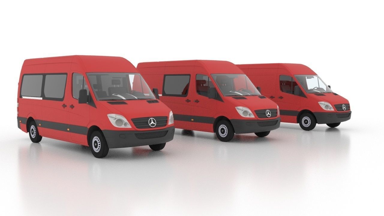 Mercedes Benz Sprinter L2H2 2009 Collection EU | CGTrader