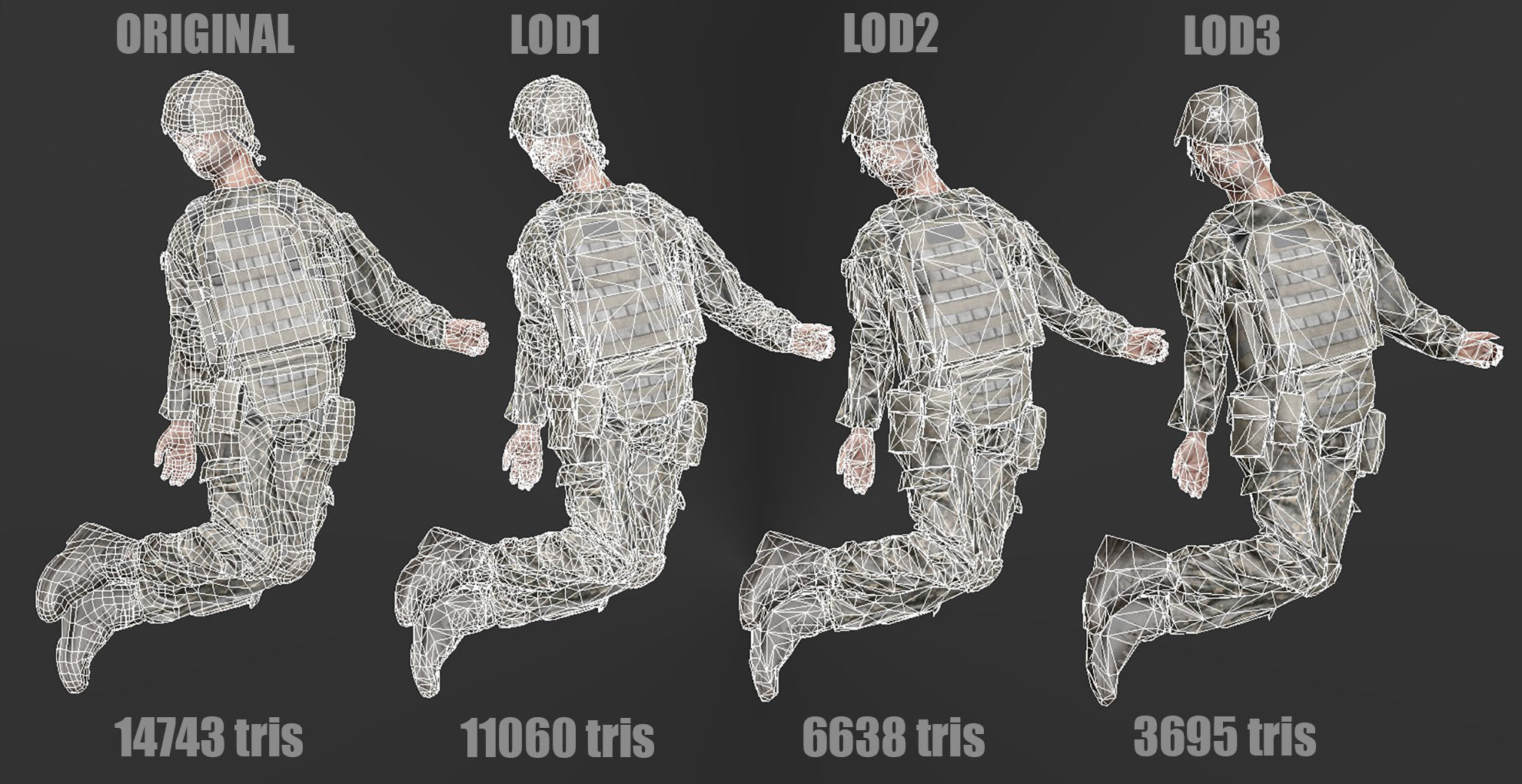 3D model Fallen Soldier 4 VR / AR / low-poly | CGTrader