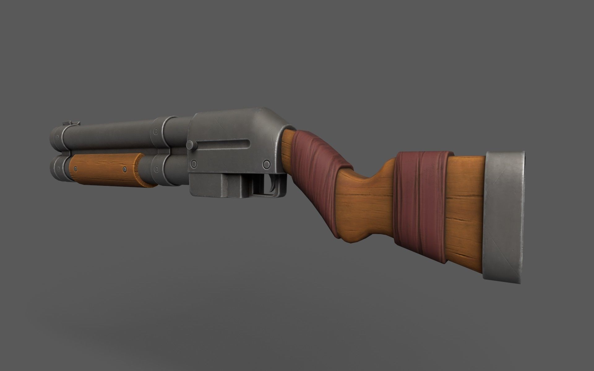 3D model Fantasy Shotguns VR / AR / low-poly | CGTrader