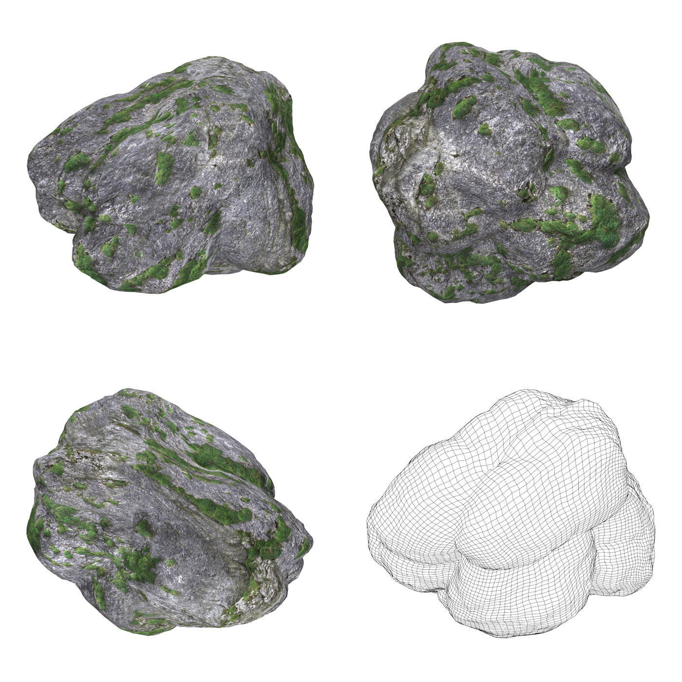 3D model Ground Rock Collection VR / AR / low-poly | CGTrader