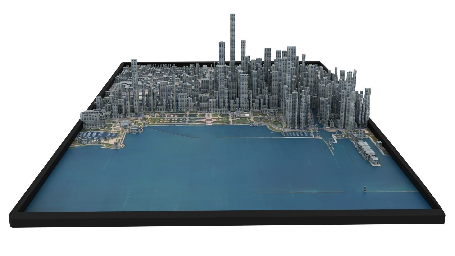 3D model City of Chicago VR / AR / low-poly | CGTrader
