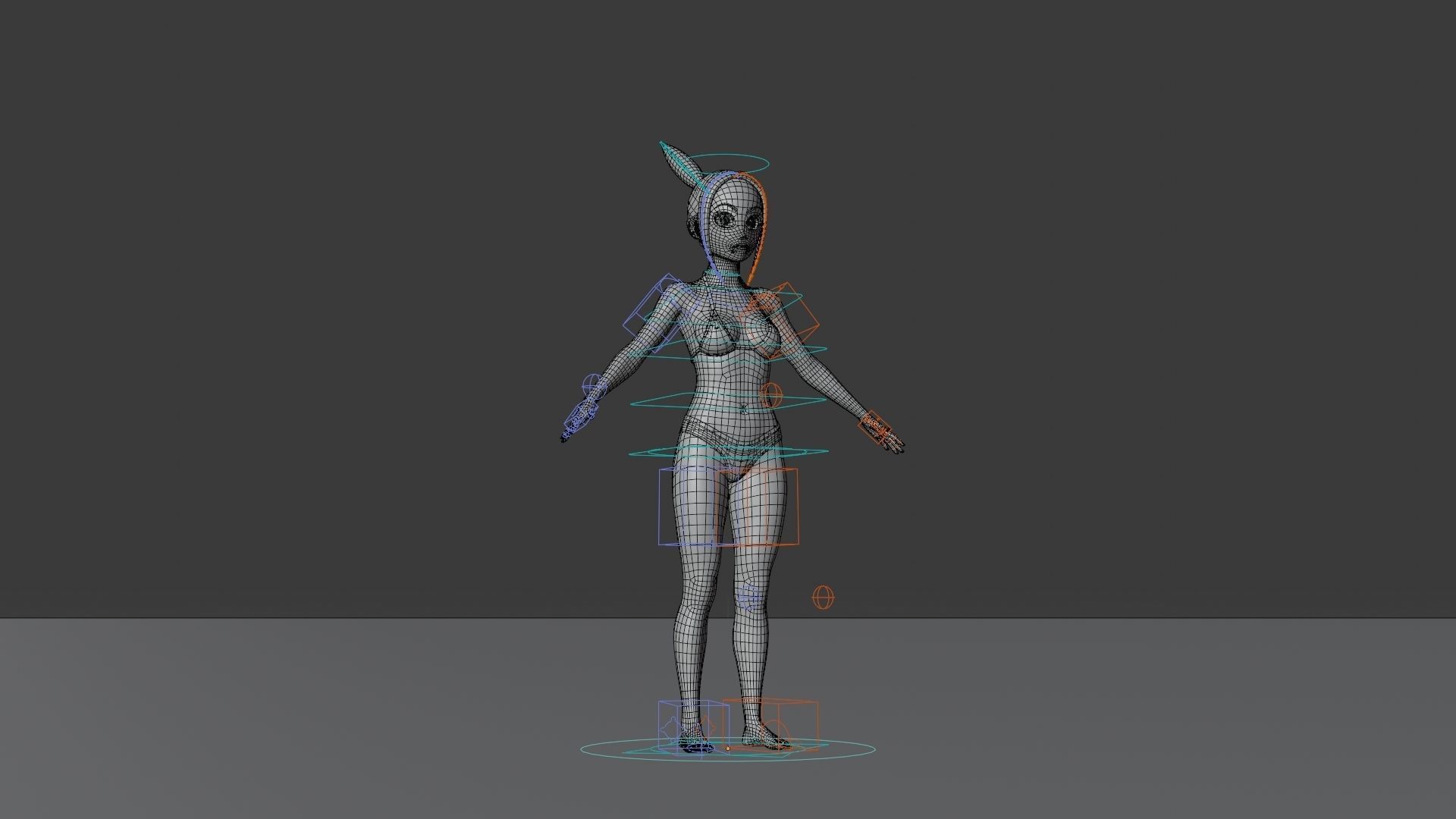 3d Model Anime Girl In Bikini Vr Ar Low Poly Cgtrader