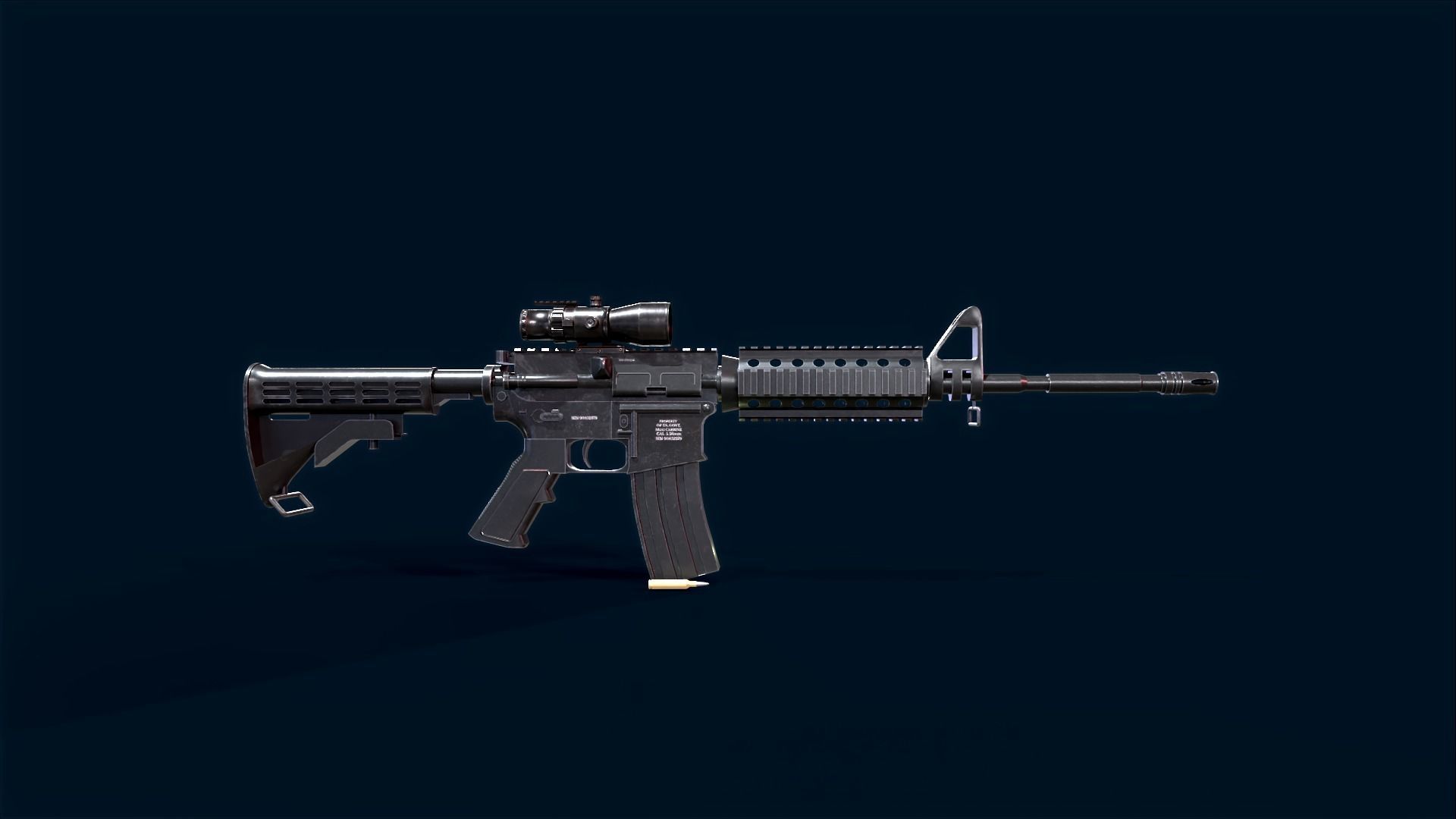 3D model Rapid Fire Gun VR / AR / low-poly | CGTrader