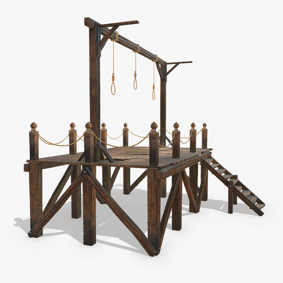 3D model Medieval Gallows VR / AR / low-poly | CGTrader