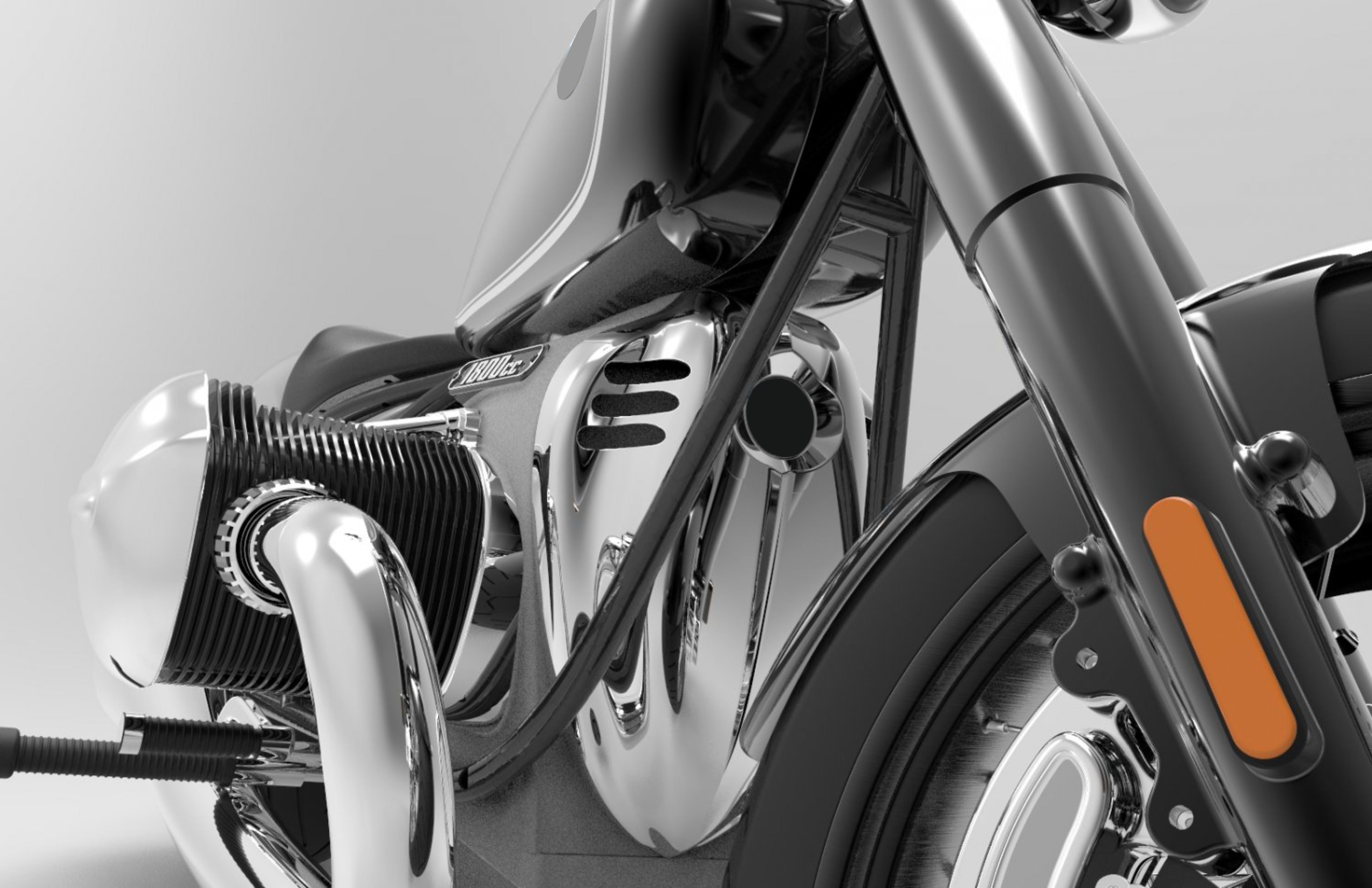R18 Cruiser Motorcycle 3D model | CGTrader