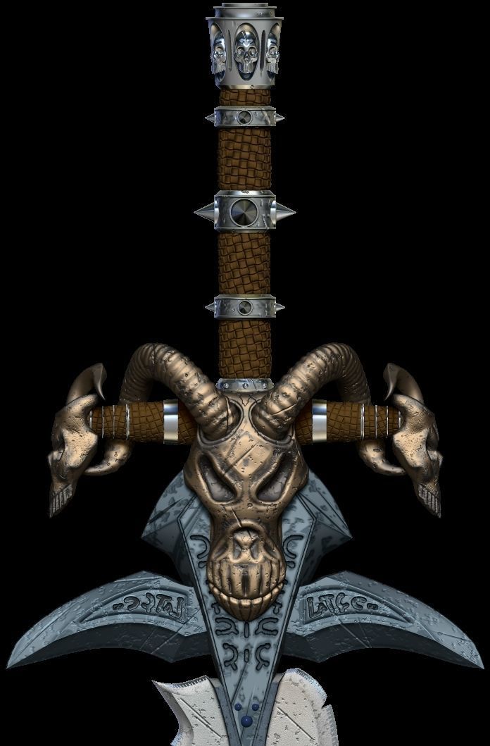 FROSTMOURNE WARCRAFT 3D model 3D printable | CGTrader