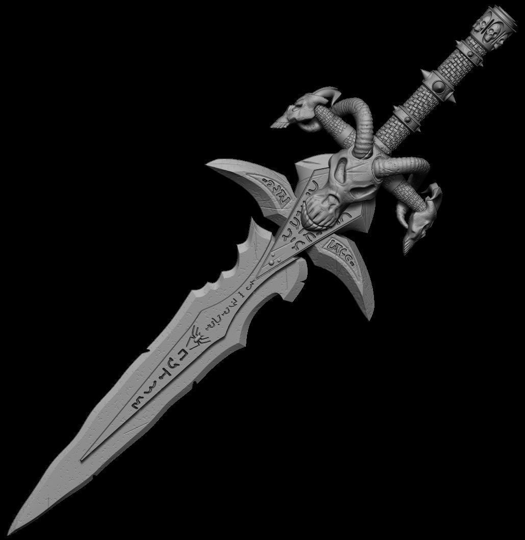 FROSTMOURNE WARCRAFT 3D model 3D printable | CGTrader
