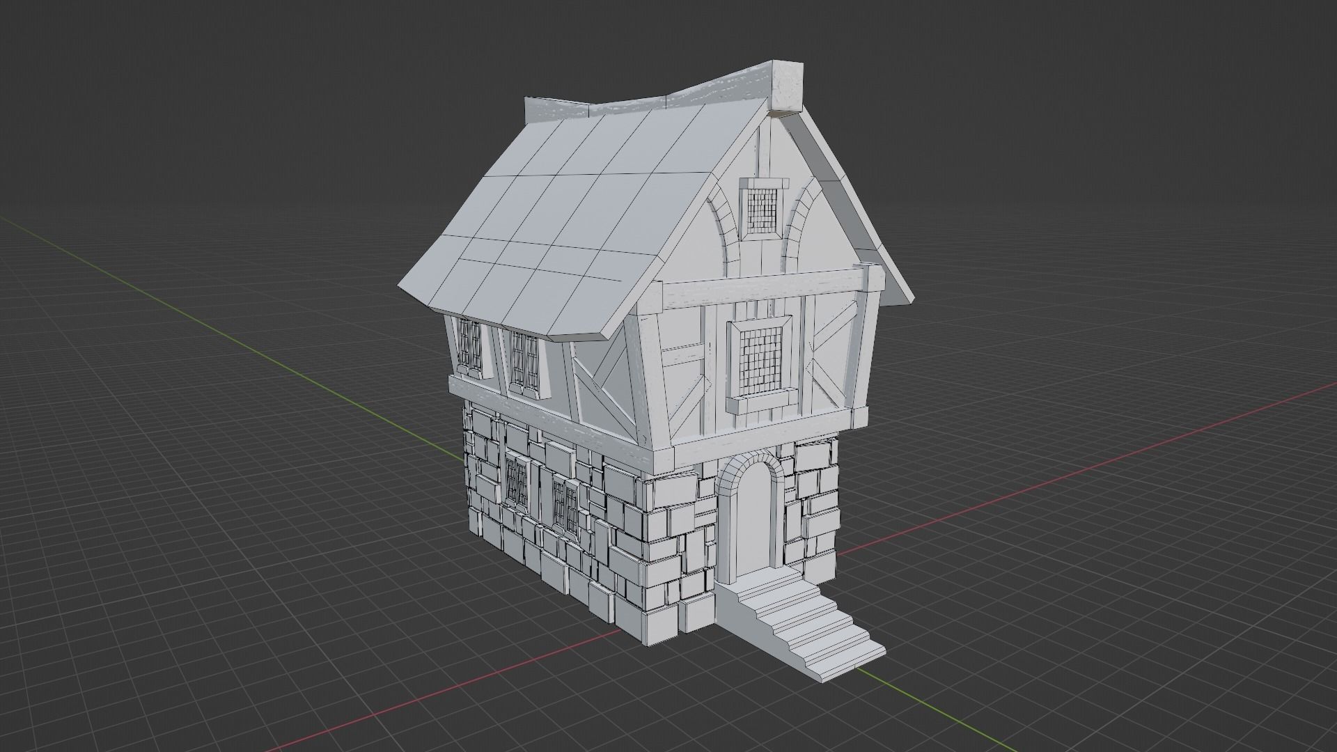 Medieval Houses - Mid Poly 3D model | CGTrader
