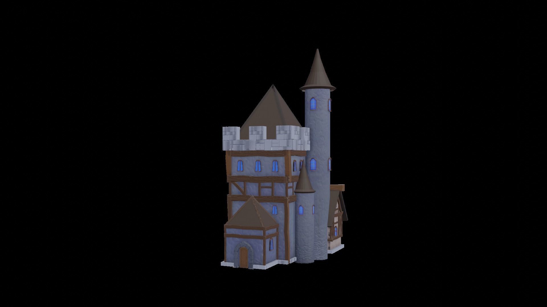 Medieval Houses - Mid Poly 3D model | CGTrader
