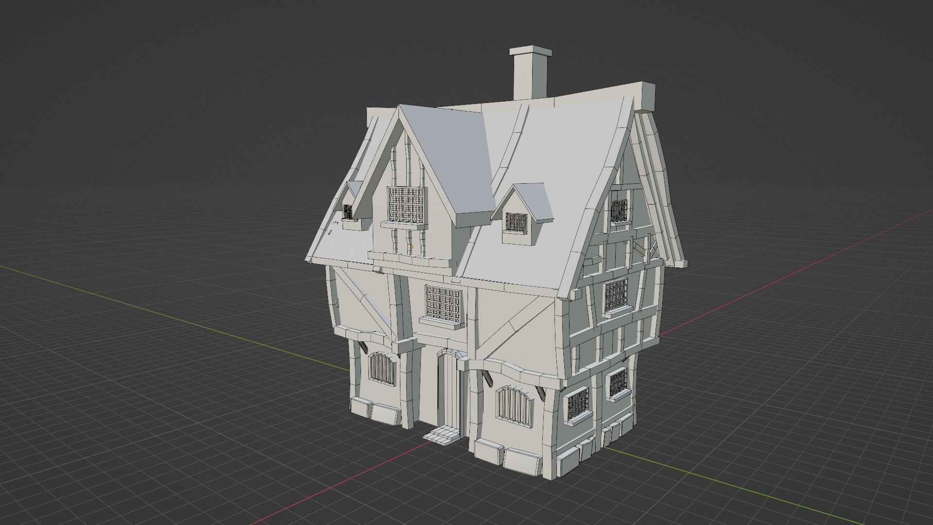 Medieval Houses - Mid Poly 3D model | CGTrader