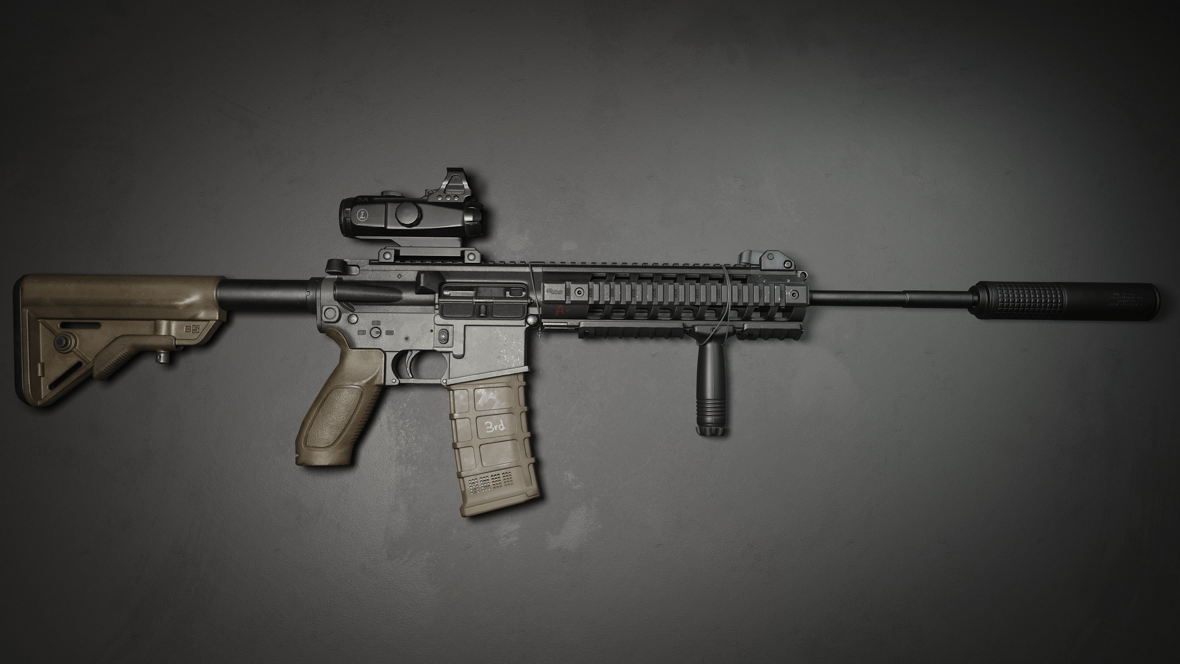 3D model M4 Assault rifle VR / AR / low-poly | CGTrader