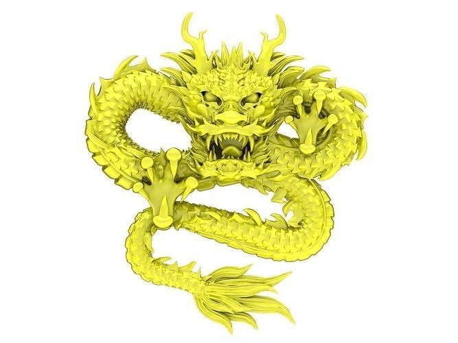 zodiac lucky dragon for pendant jewelry 4772 3D model 3D printable ...
