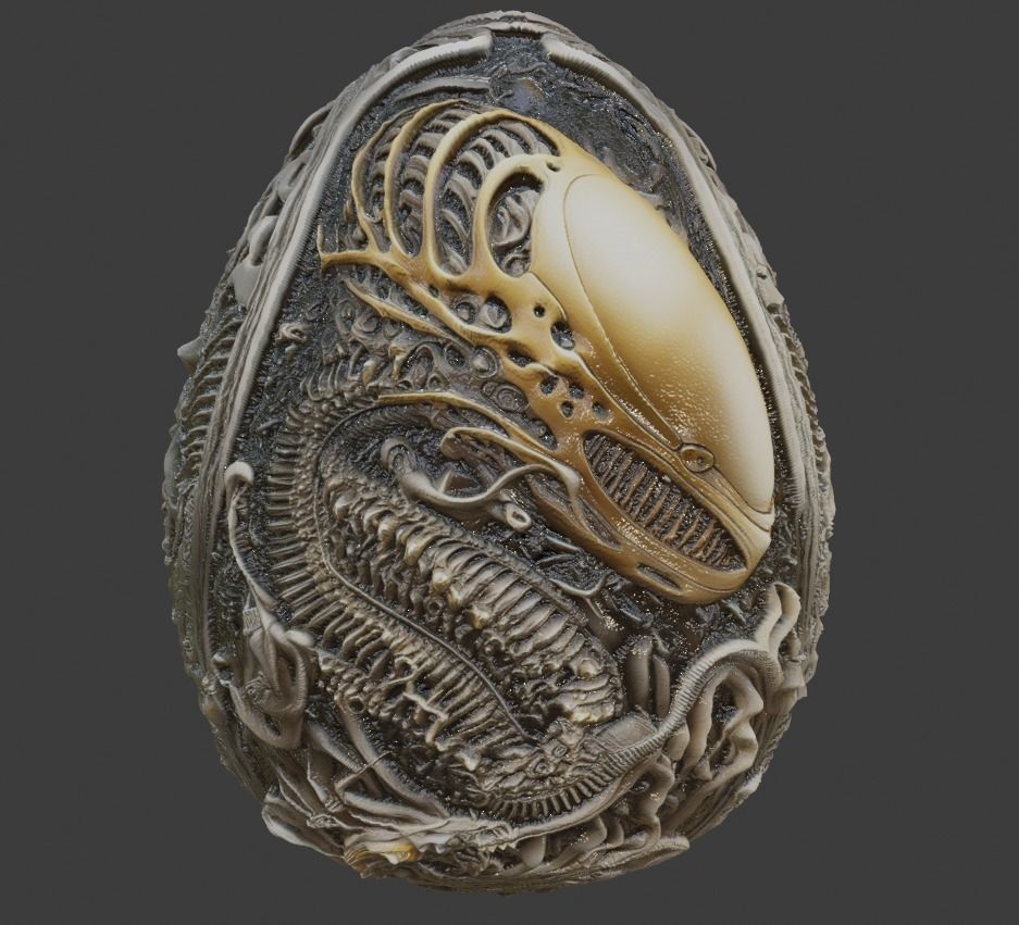 Realistic high quality Alien Egg PBR 3D model | CGTrader
