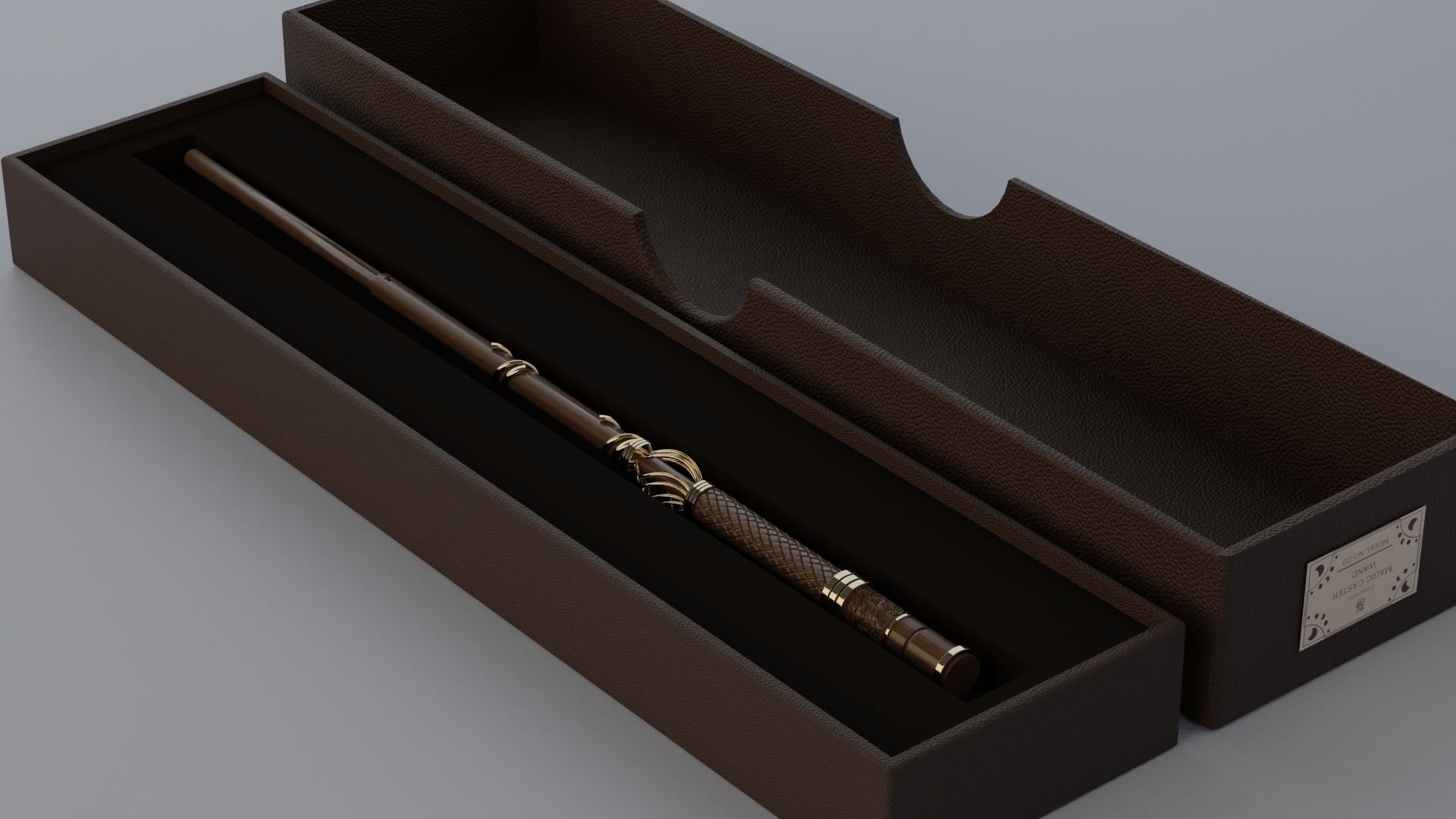 Magic wand 3D model with box 3D model | CGTrader