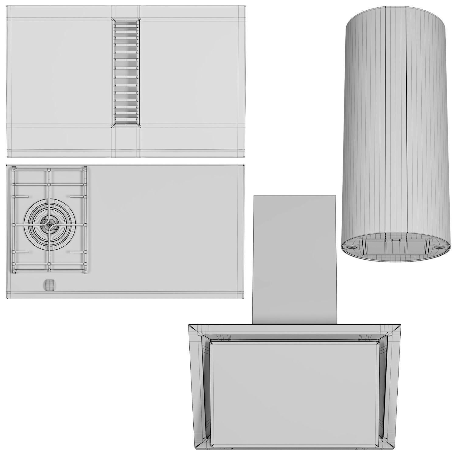 Teka appliance set4 3D model | CGTrader