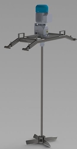 Agitator Sanitary Mixer 3D model | CGTrader