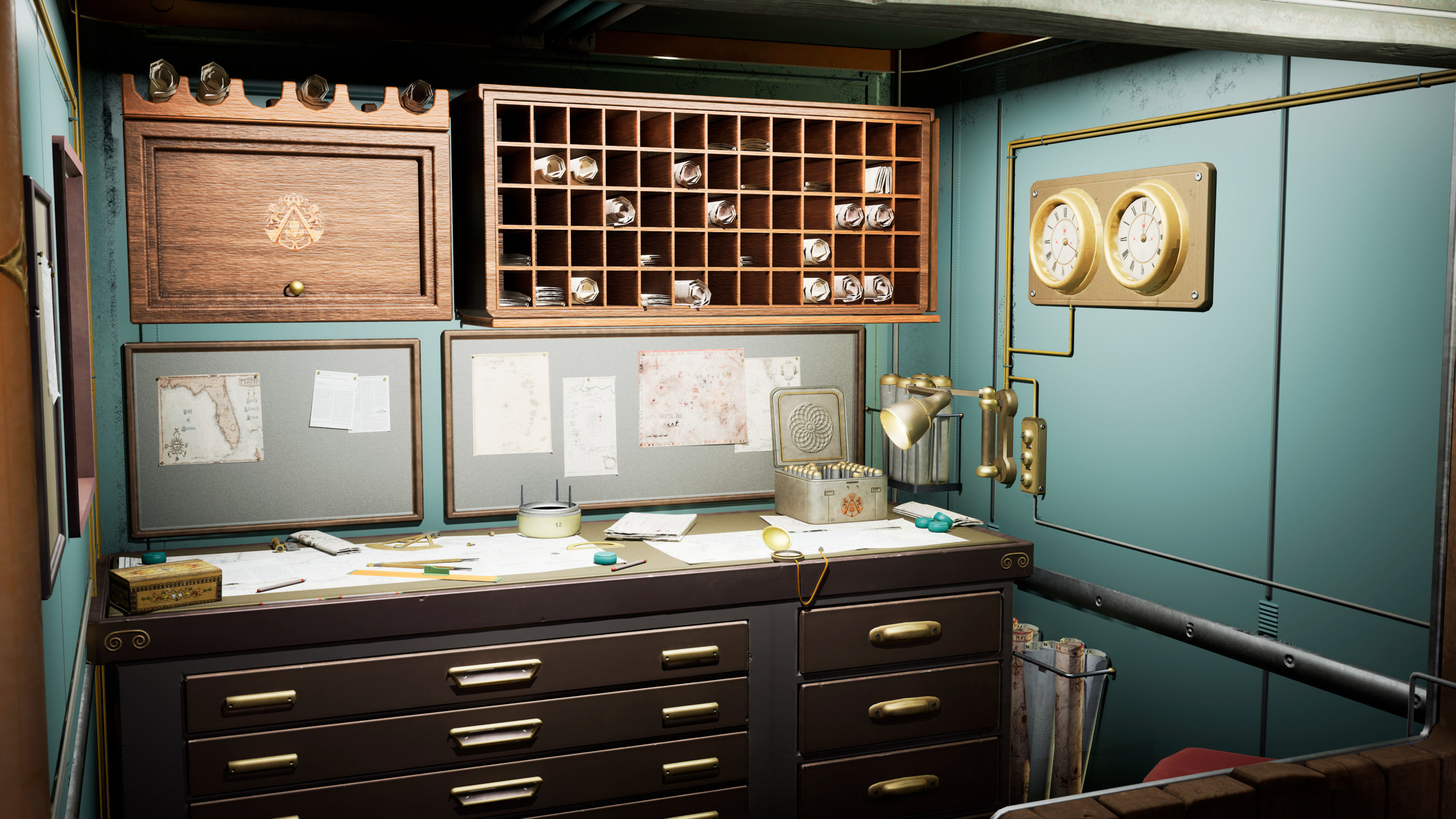 3D model Ship Assets Bridge VR / AR / low-poly | CGTrader