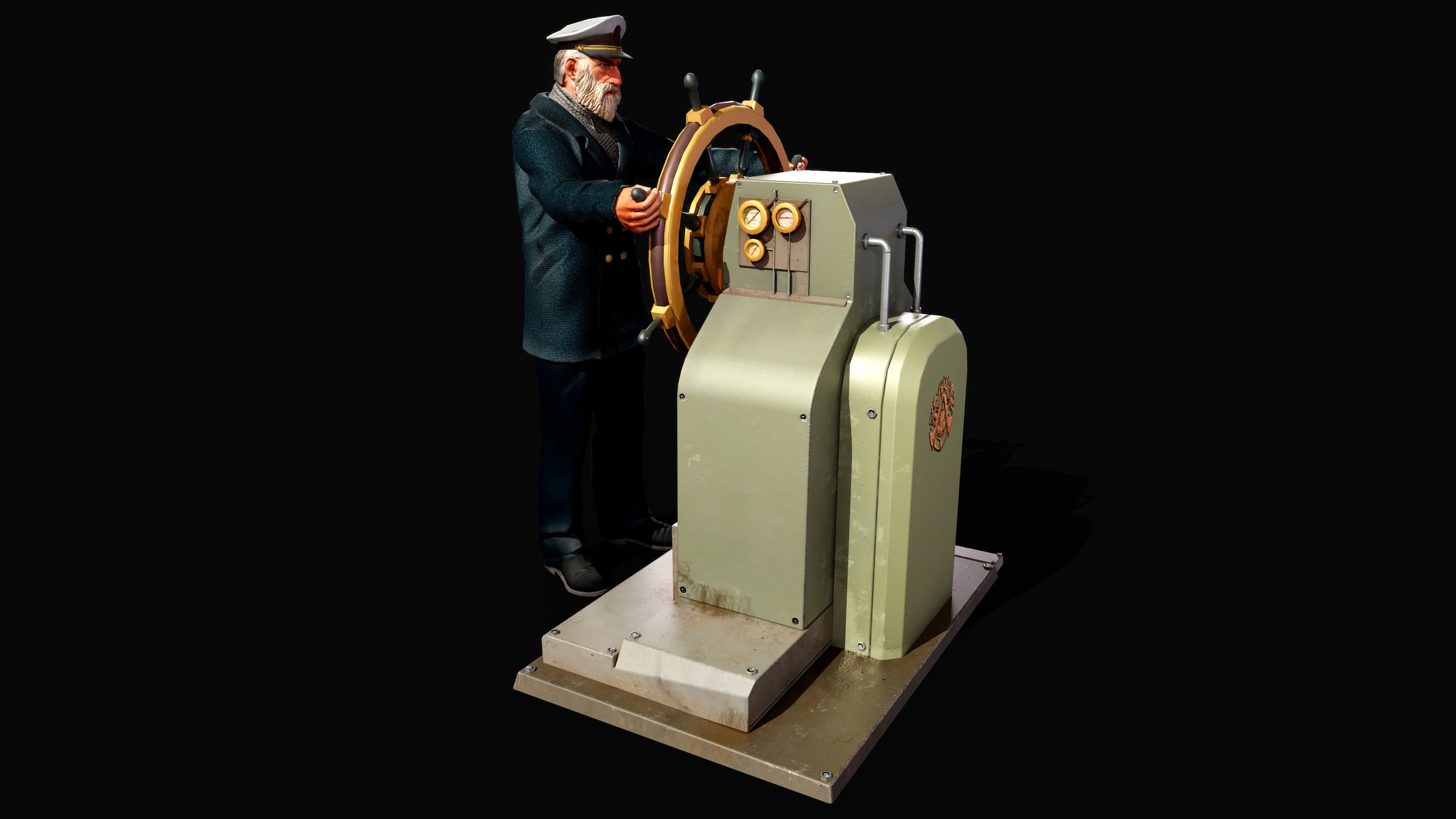 3D model Ship Assets Bridge VR / AR / low-poly | CGTrader